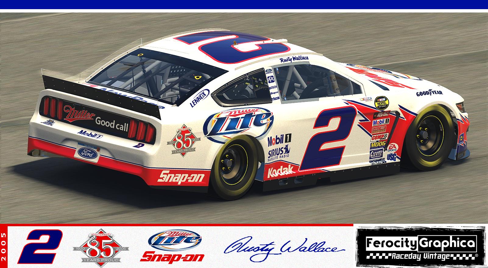 2005 #2 Rusty Wallace Snap-on Ford Nextel Cup by Scott Mitton - Trading ...