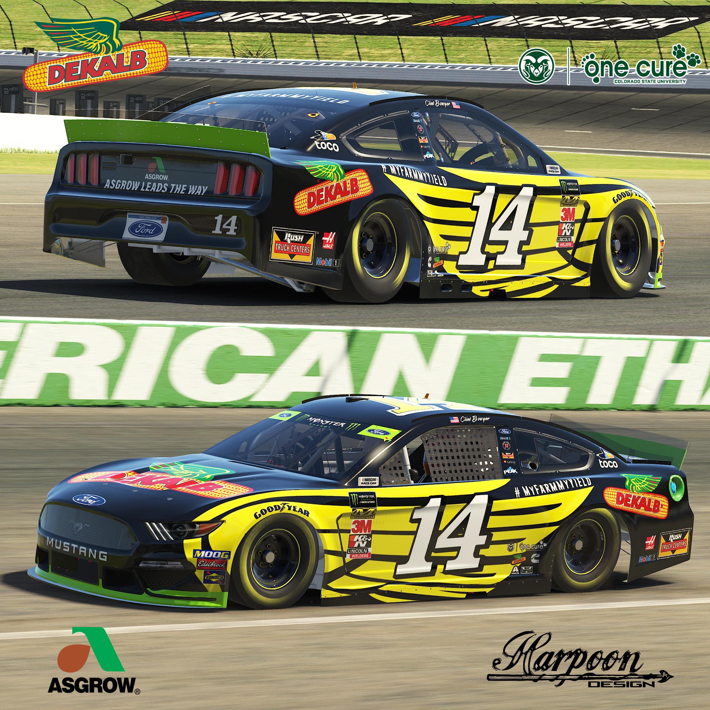 2019 Clint Bowyer DeKalb Ford Mustang by Brantley Roden - Trading Paints