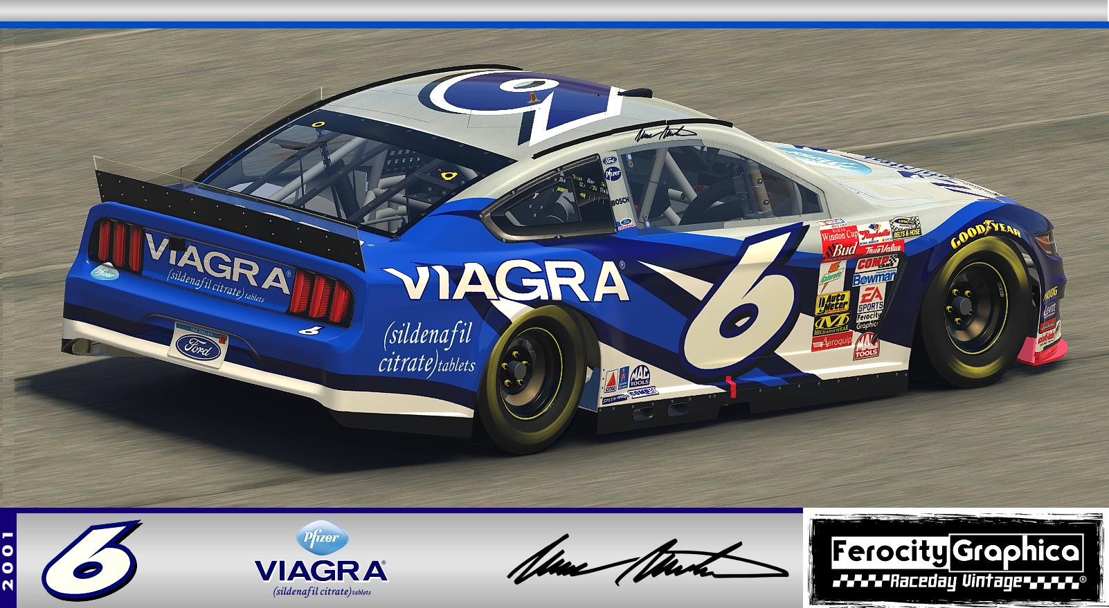 2001 #6 Mark Martin Pfizer Ford Winston Cup by Scott Mitton - Trading ...