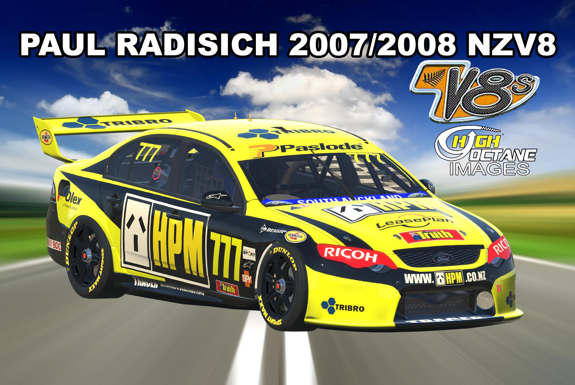 Paul Radisich NZV8 2007/2008 by Matt Heywood - Trading Paints