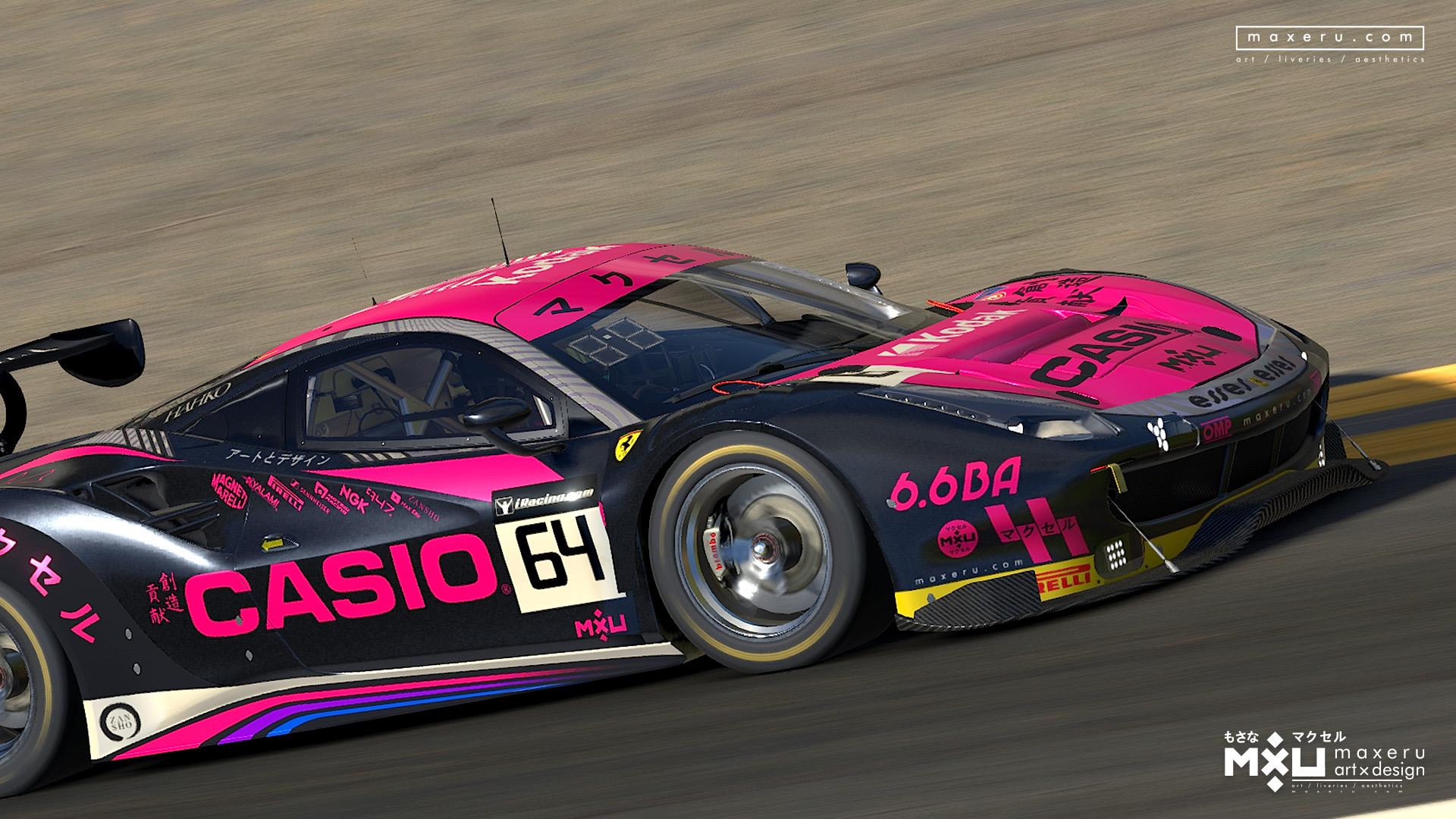 MXU Casio - Ferrari 488 GT3 (Spec map update) by Bryce L. - Trading Paints