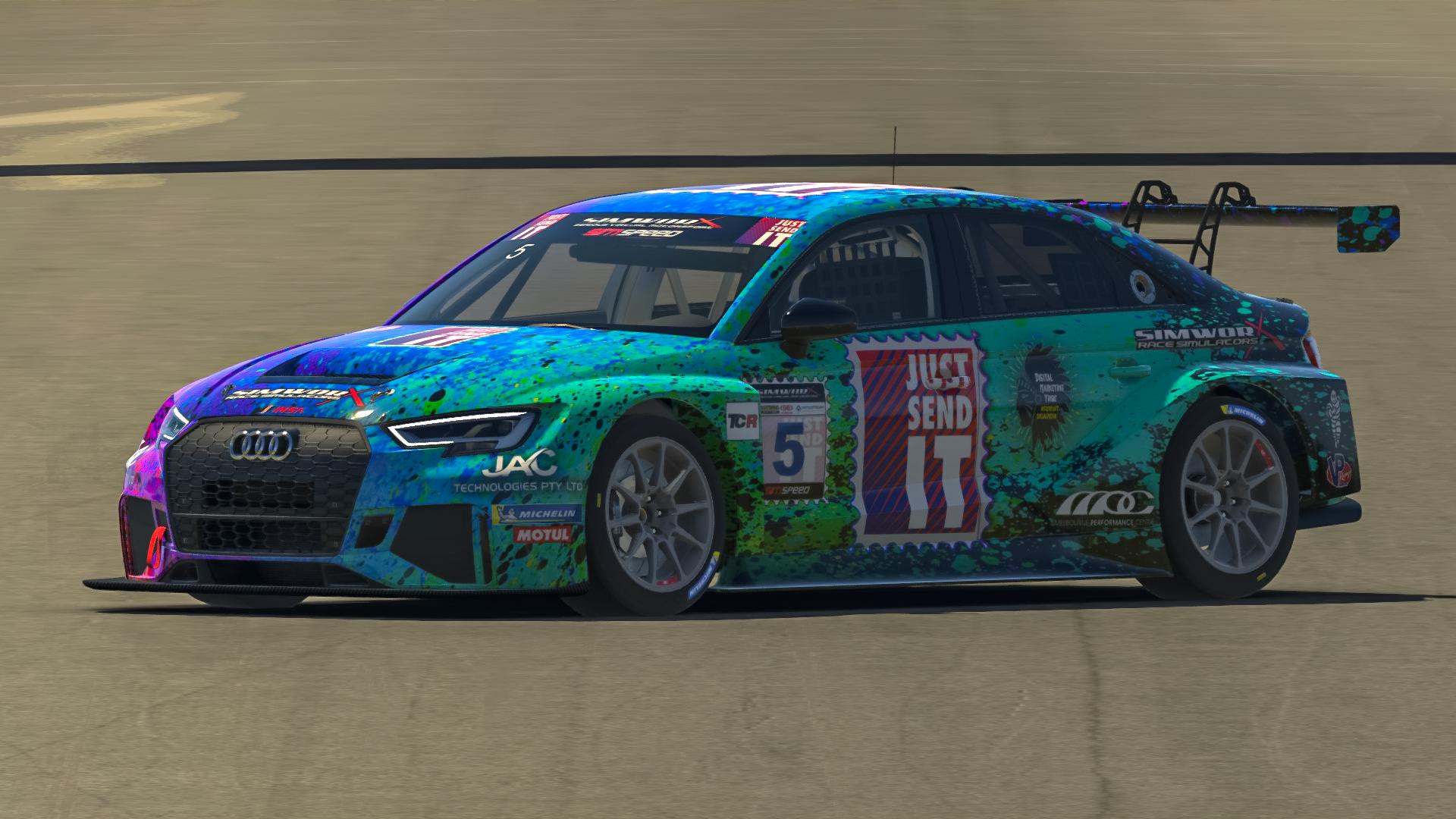 Just Send It Sim Racing Audi TCR by Trent Harrison - Trading Paints