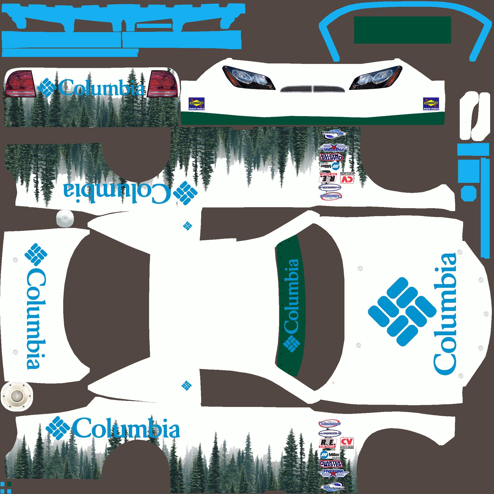 Columbia Sportswear Super Late Model by JW Salyers - Trading Paints