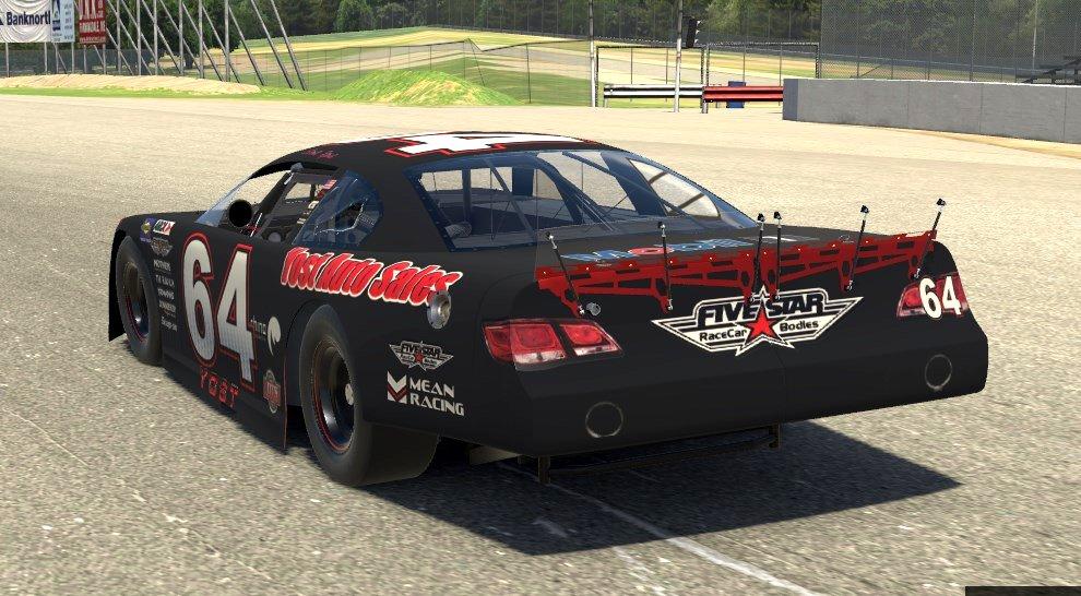 Scott Yost black matte Super Late Model by Mark B. - Trading Paints