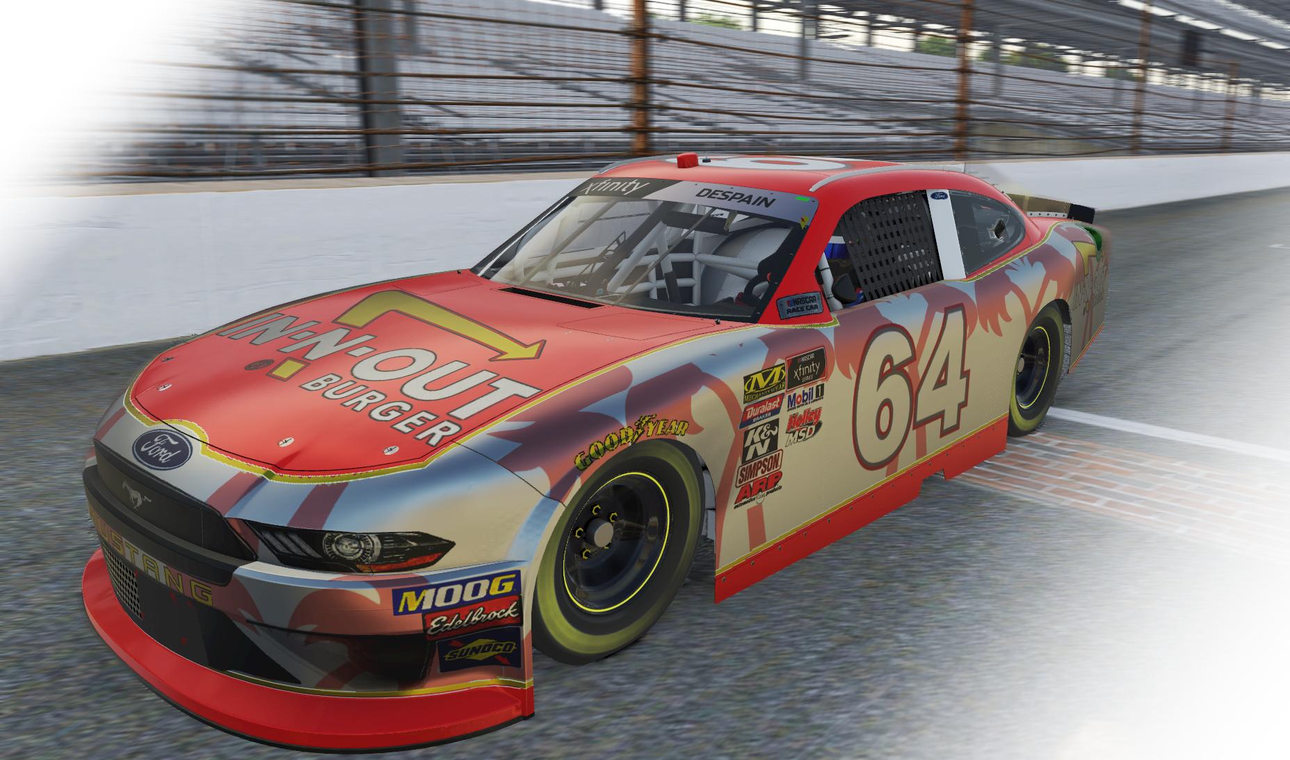 In N Out Burger XFINITY Ford Mustang (w/ Custom Spec Map) by Russell T ...