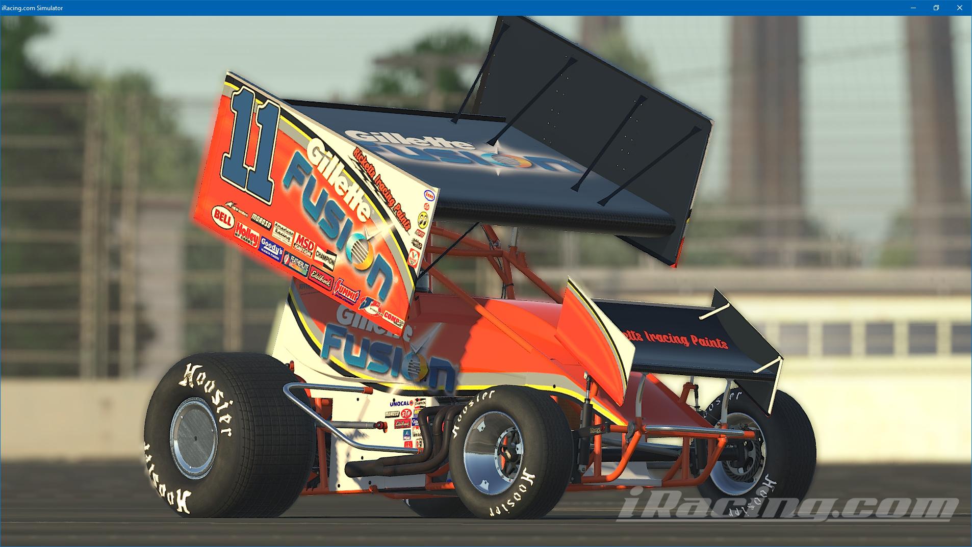 Gillette Fusion Sprintcar by Rick Ricketts - Trading Paints