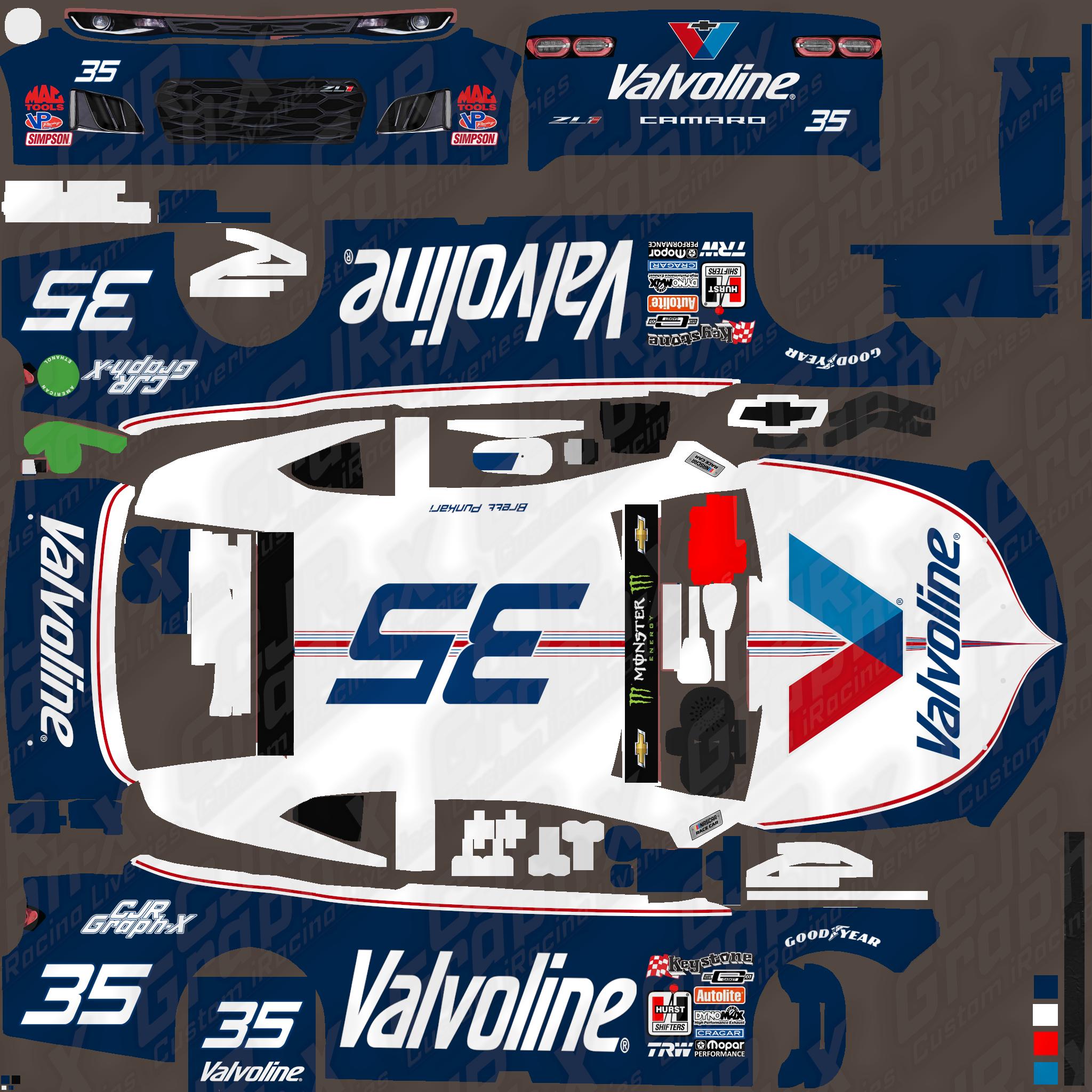 Joe Amato Valvoline (Custom Number) MECS Camaro ZL1 by Corey Rutherford ...