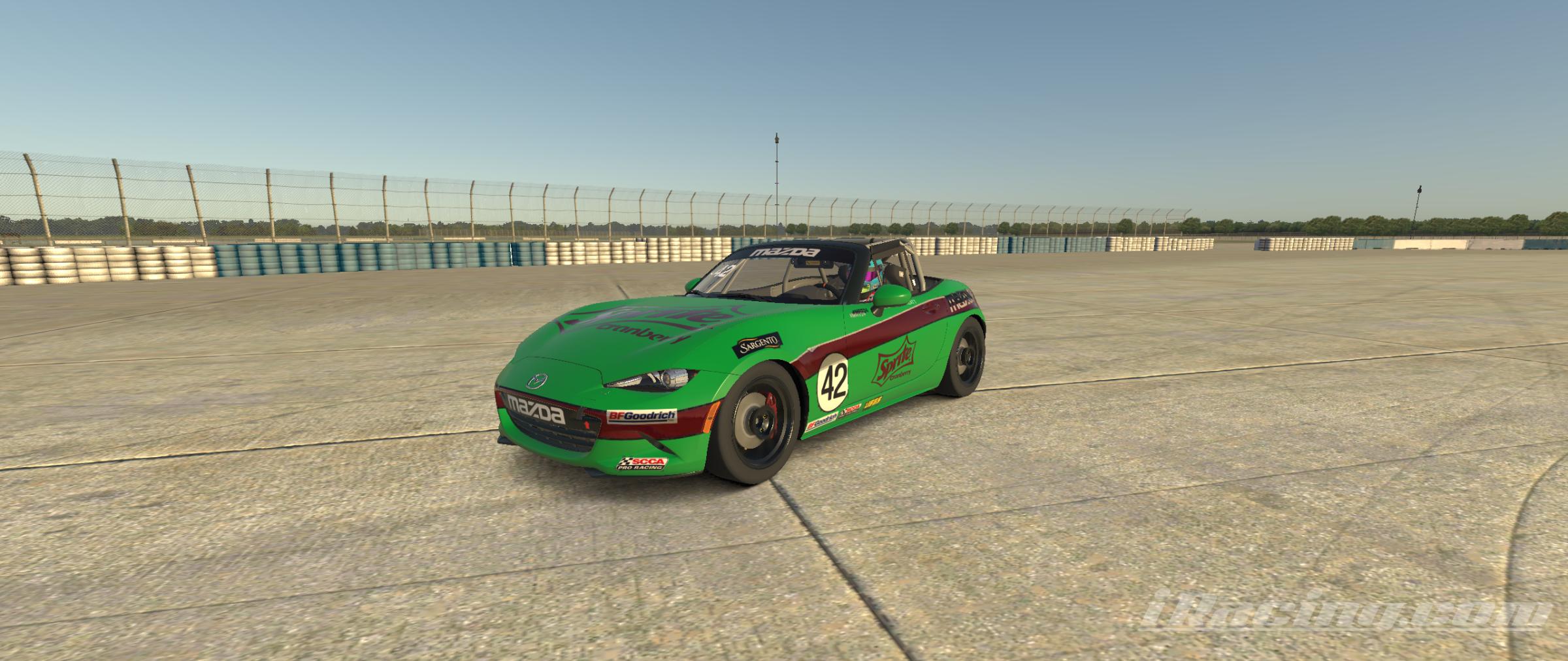 Sprite Cranberry MX-5 w/ spec map by Sam P. - Trading Paints
