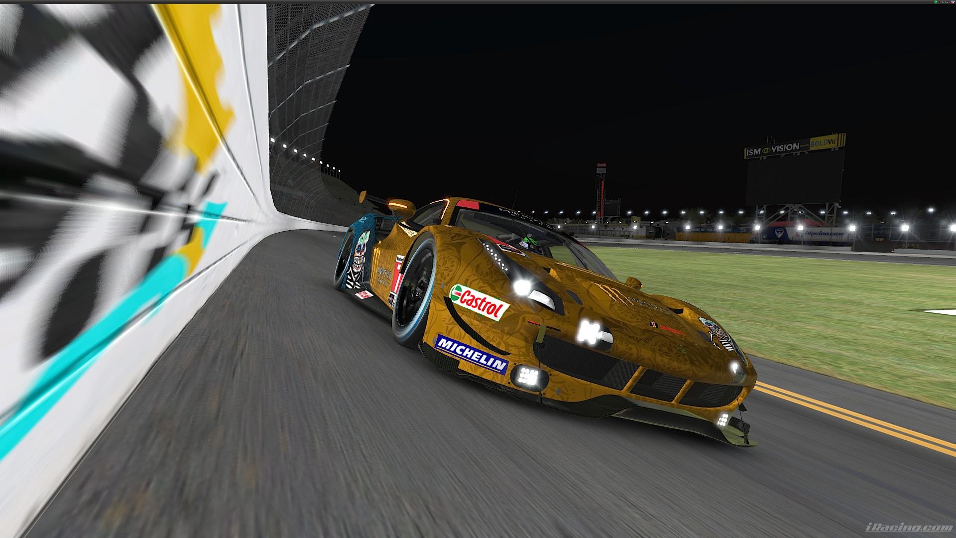 Ferrari 488 GTE Monster Energy Juce Mango by Niclas Domino - Trading Paints