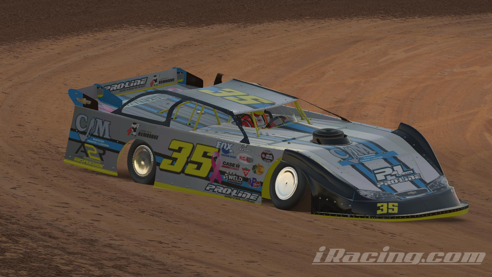 Francis Major CJM team dirt late model by Patrick Maltais2 - Trading Paints
