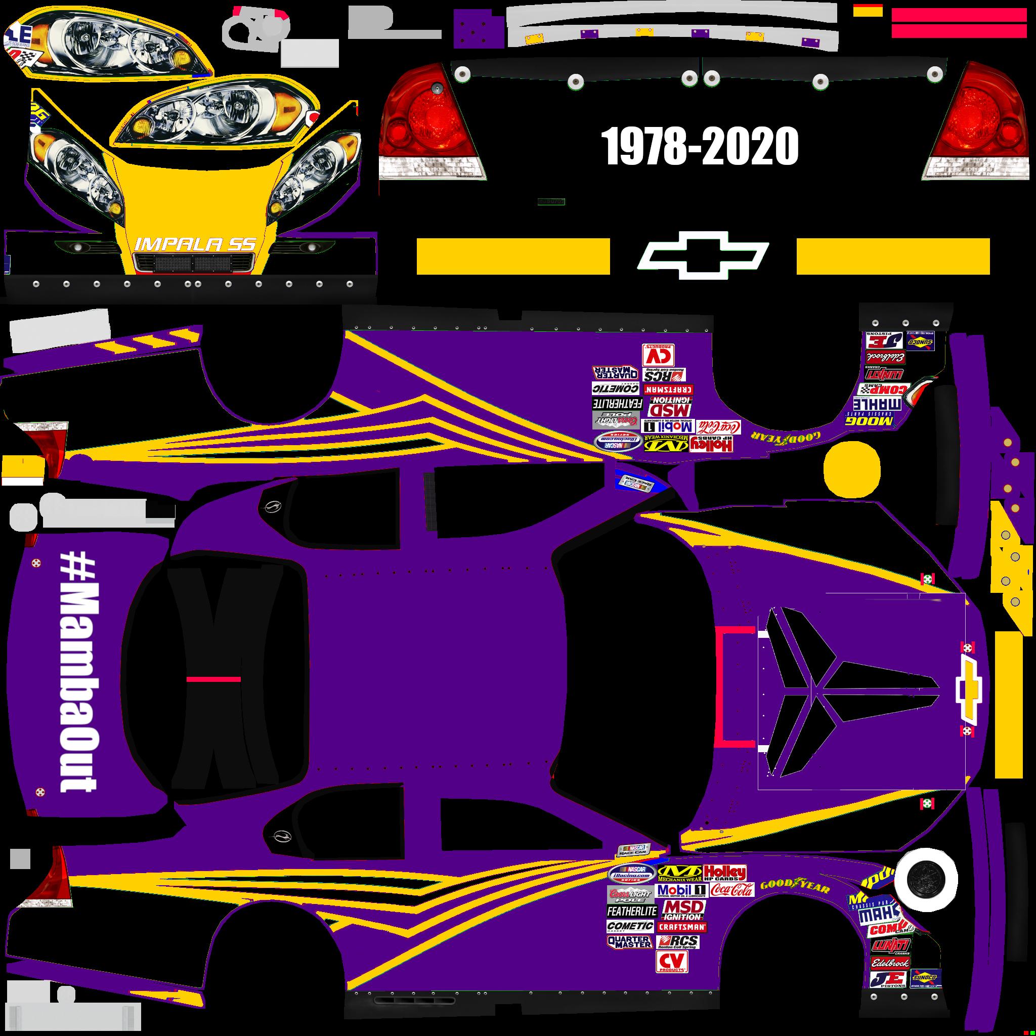 Kobe Bryant Tribute Scheme by Bryce Andrus - Trading Paints