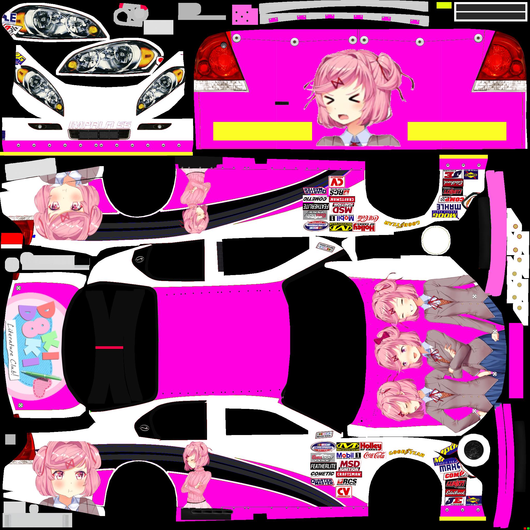 Natsuki DDLC Scheme by Bryce Andrus - Trading Paints