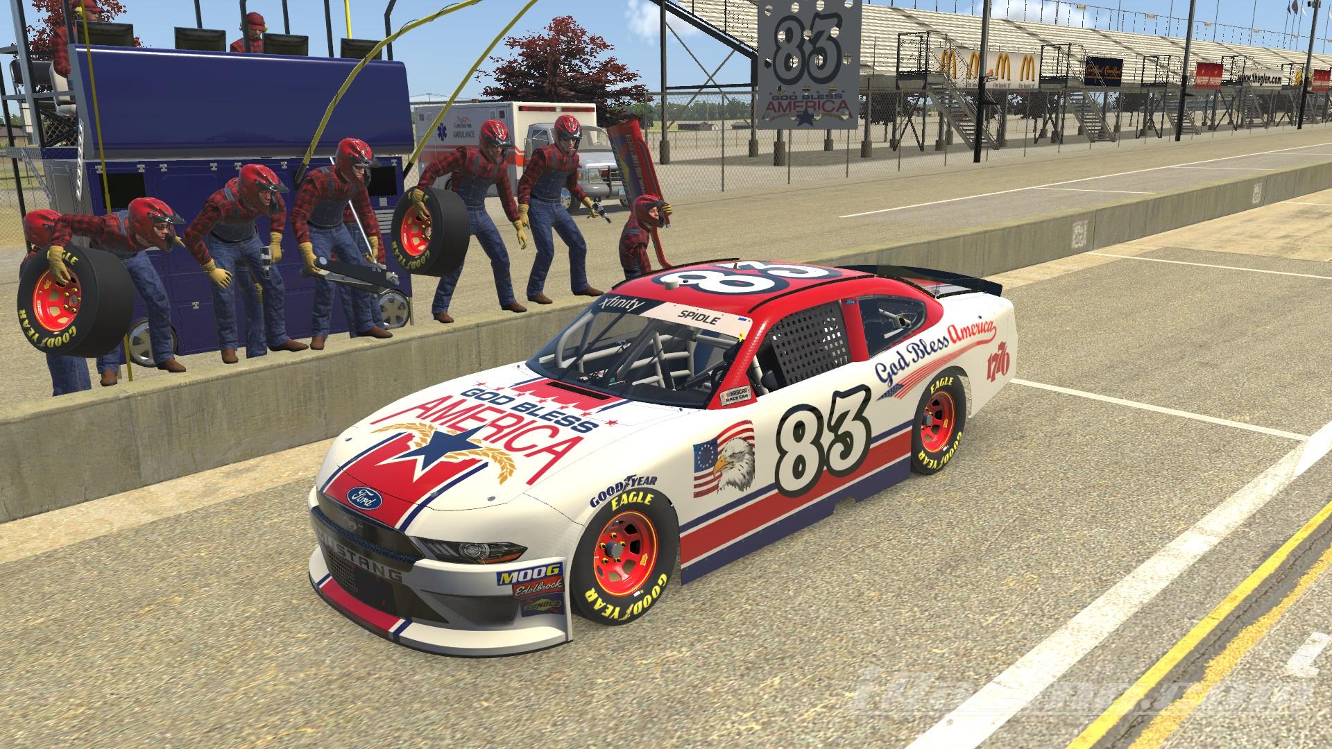 God Bless America XFINITY Ford Mustang by Scott Spidle - Trading Paints