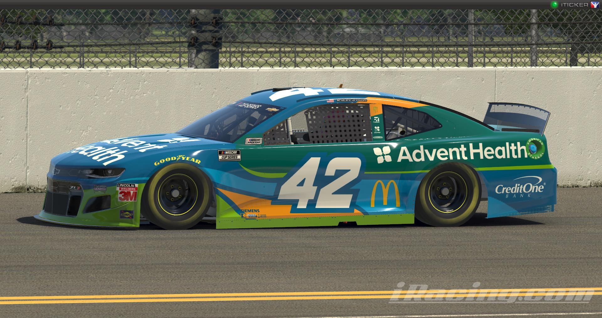 Chip Ganassi Racing #42 Advent Health 2020 NASCAR Cup Series by Ryan ...