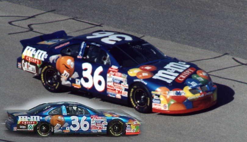 1999 #36 Ernie Irvan Crispy M&Ms Chevy Winston Cup (NO Numbers) by ...