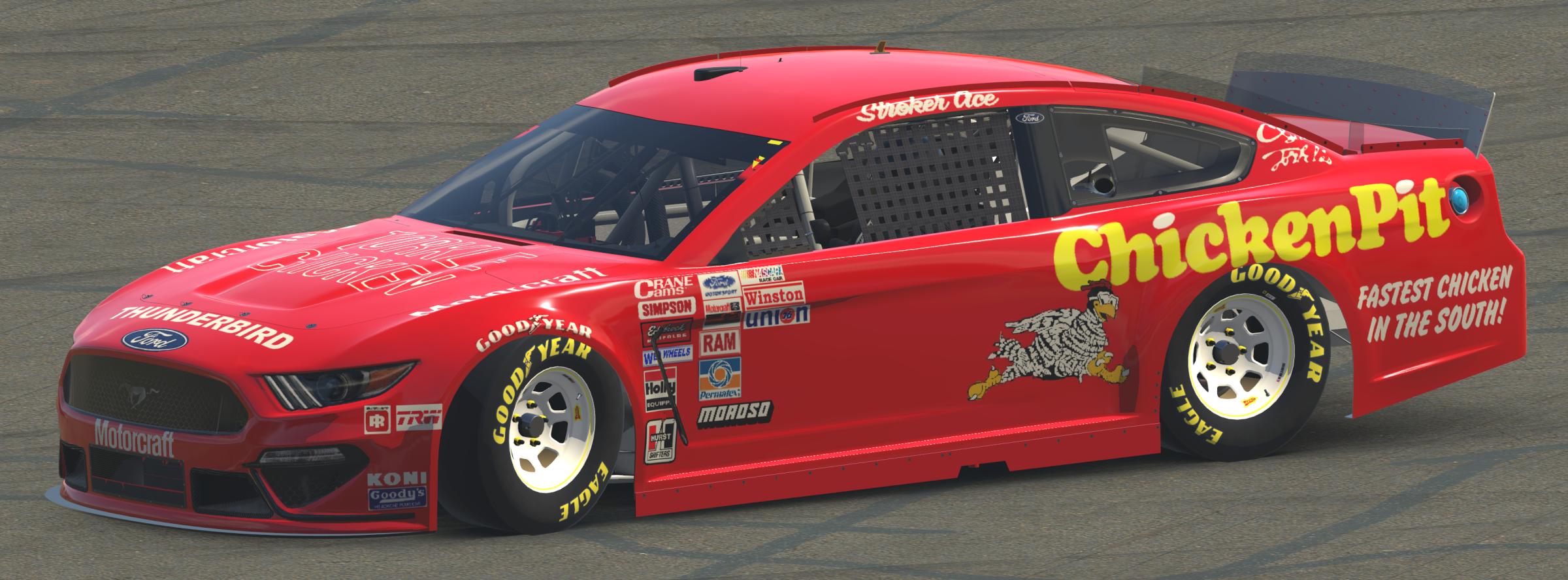 No Number Chicken Pit Ford Mustang by Tracy Powers - Trading Paints