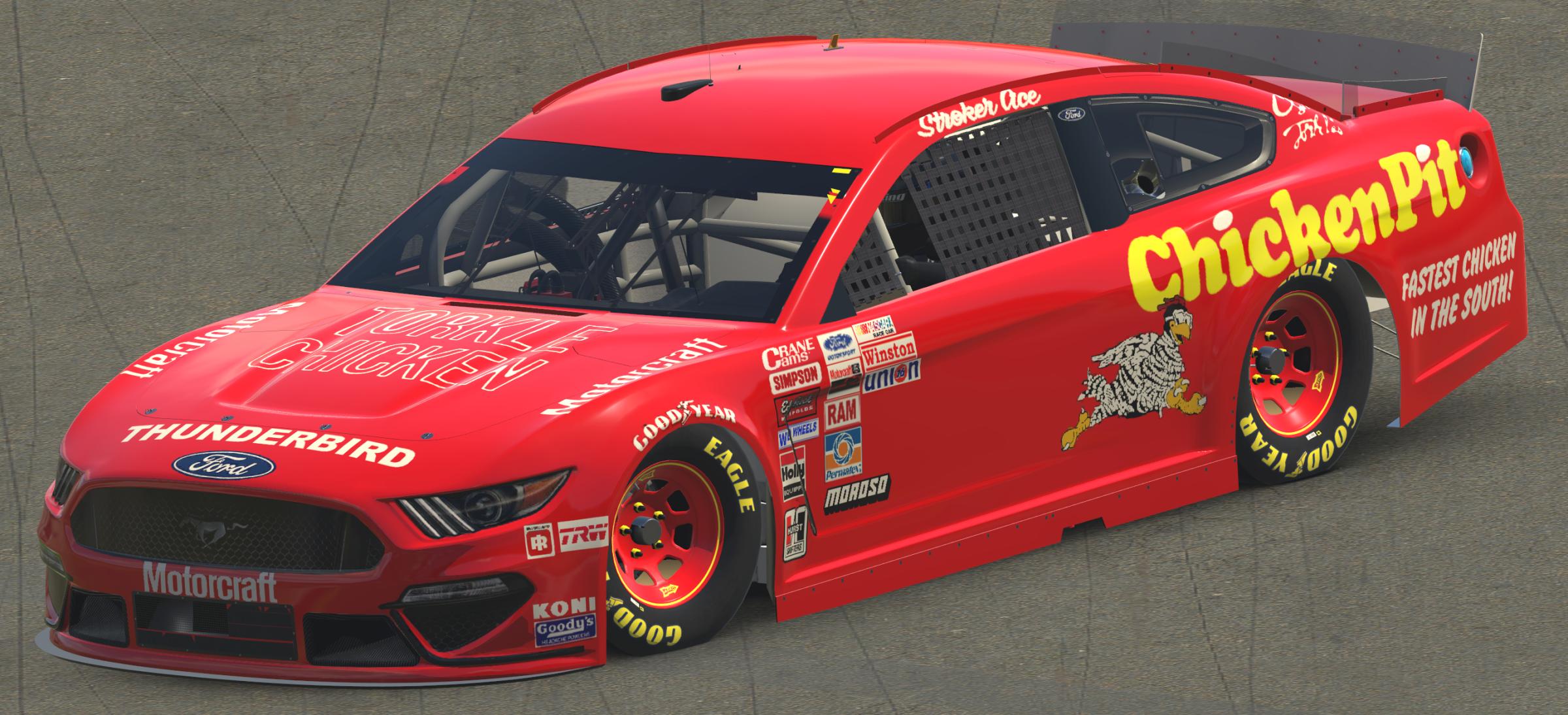 No Number Chicken Pit Ford Mustang by Tracy Powers - Trading Paints