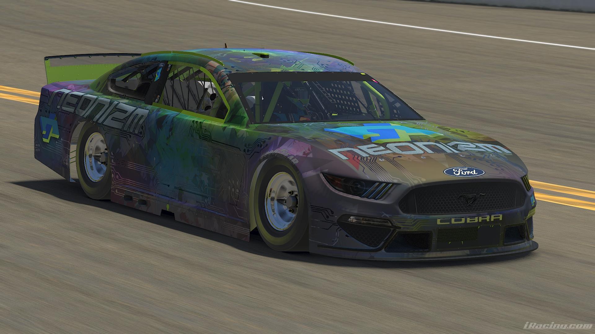 2020 NEONIZM Holographic Tech Mustang by Jesse Abraham - Trading Paints