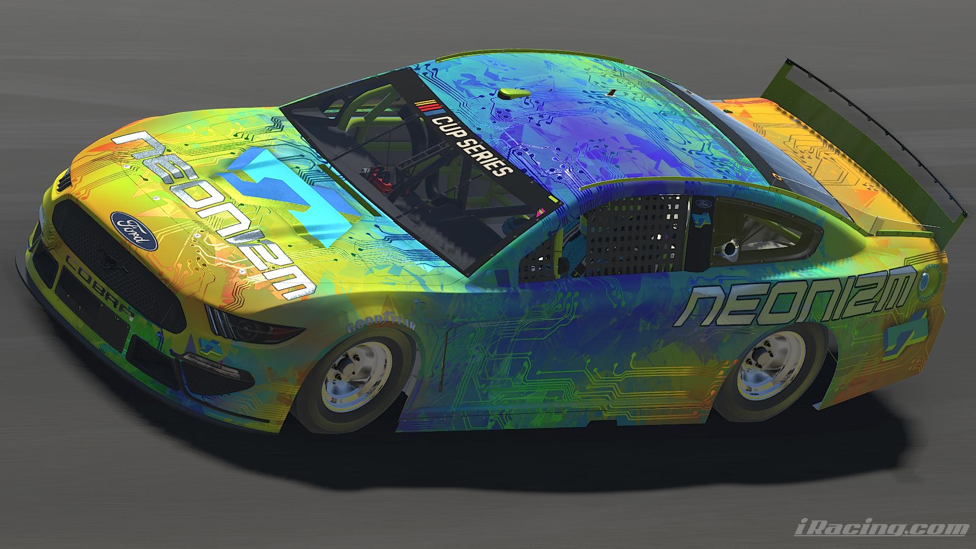2020 NEONIZM Rainbow Tech Mustang by Jesse Abraham - Trading Paints