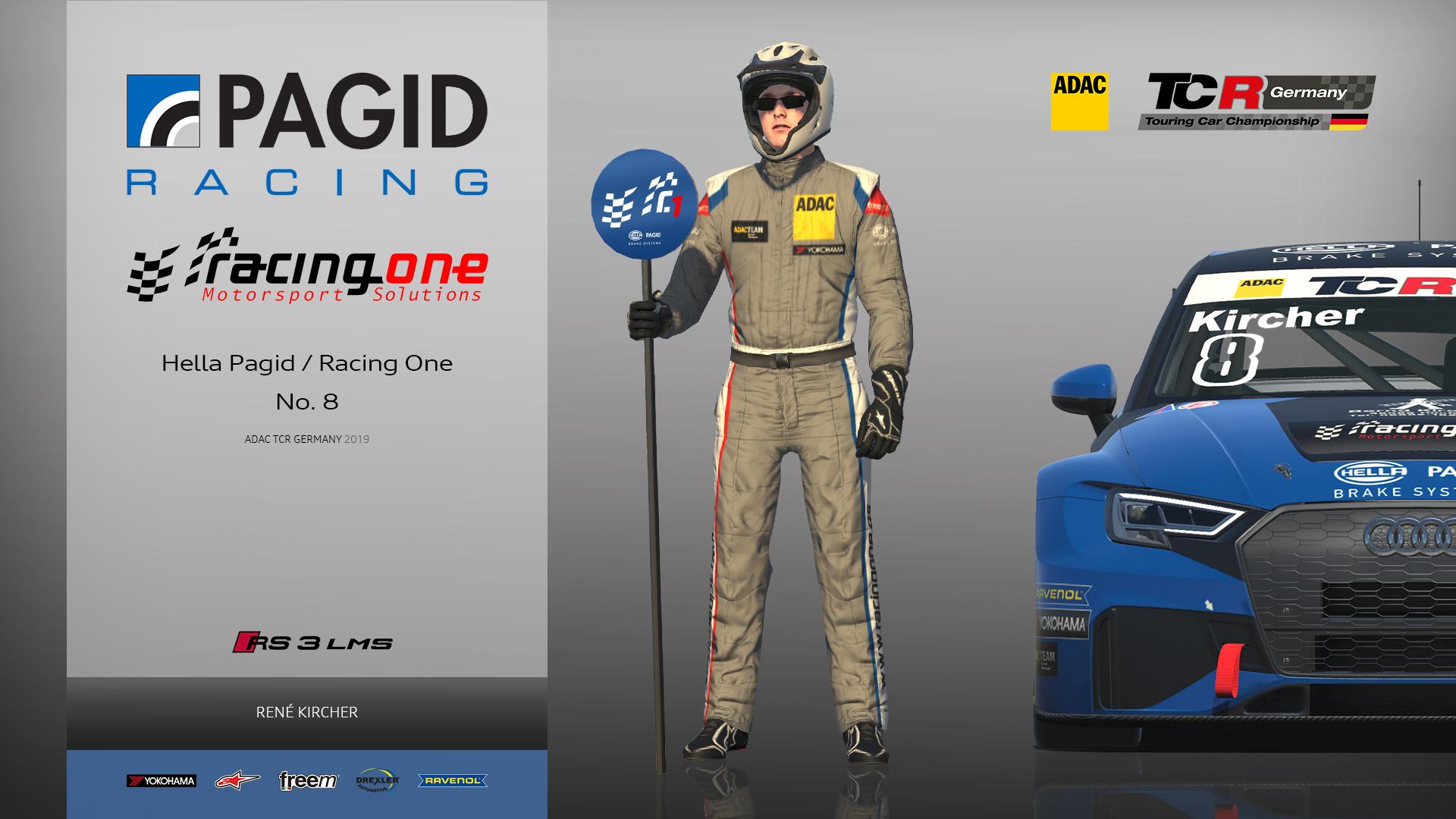 René Kircher #8 Hella Pagid - Racing One (2019 ADAC TCR Germany) by ...