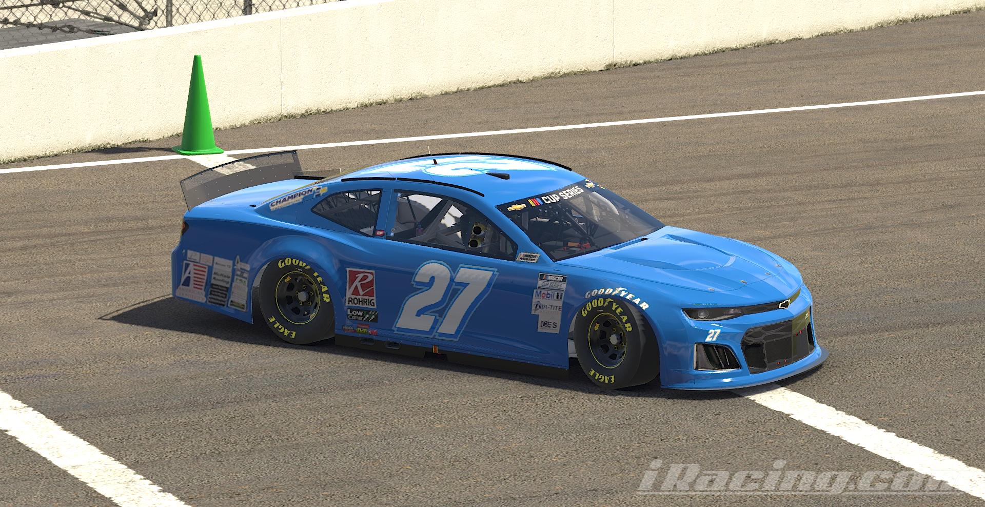 Reed Sorenson Sponsorless Blue 2020 by William Schmitt - Trading Paints