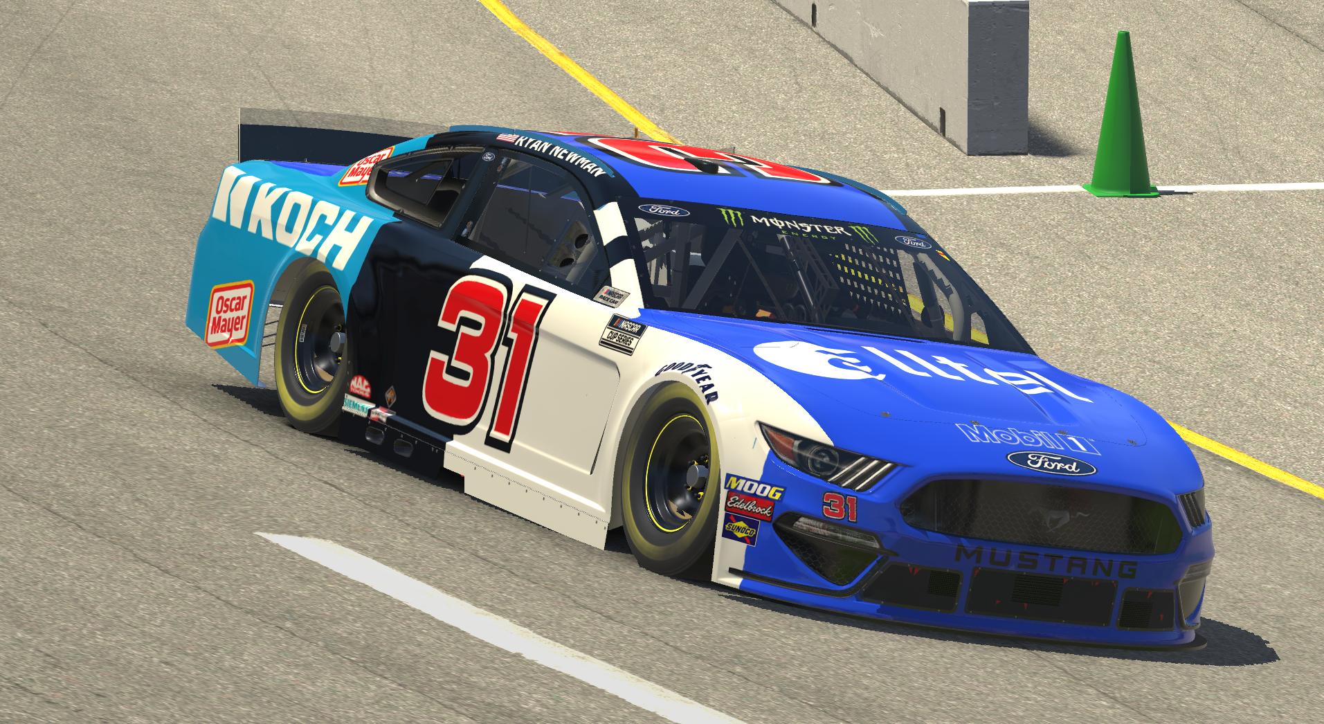 Ryan Newman Cup paint combination by Presley Sorah - Trading Paints