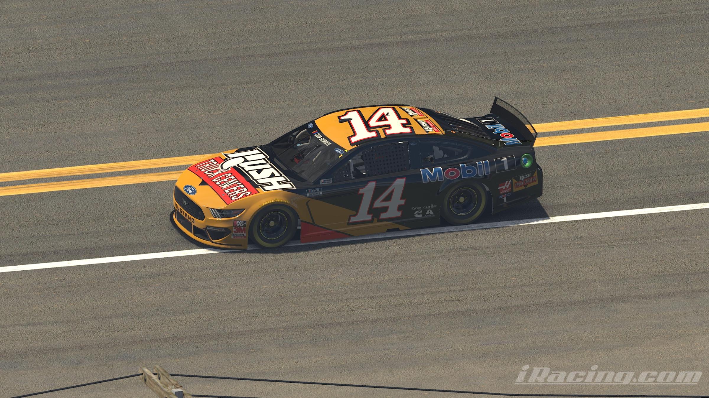 Clint Bowyer Rush Trucks Ford Mustang (With Number) by Neil A Bateman ...