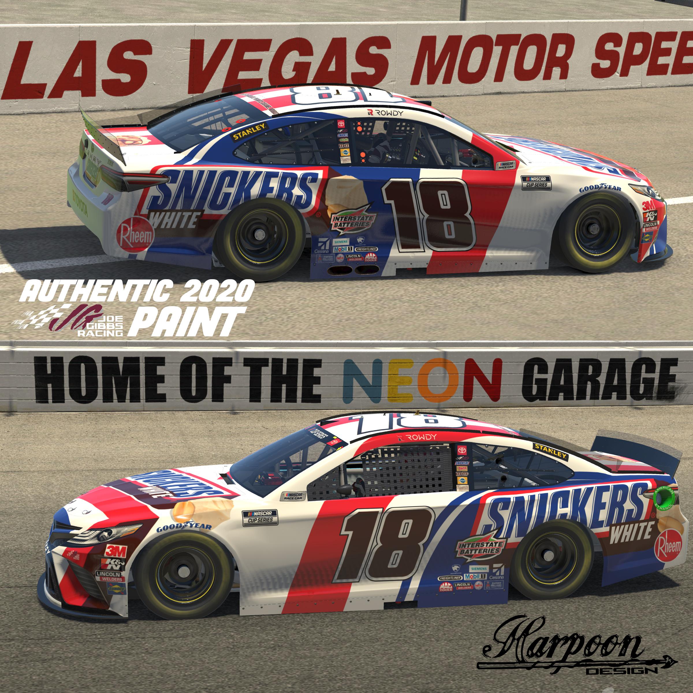 2020 Kyle Busch Snickers White Camry no num by Brantley Roden - Trading ...