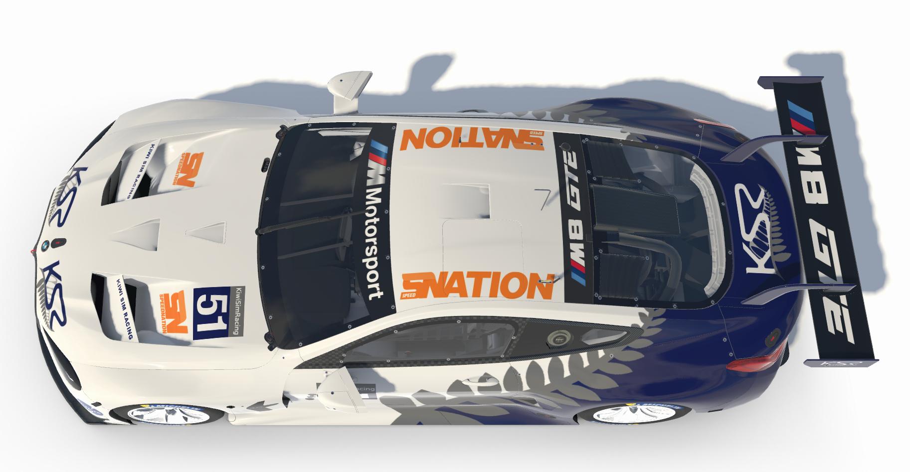KSR - Kiwi Sim Racing - BMW M8 GTE by Matthew Pluck2 - Trading Paints