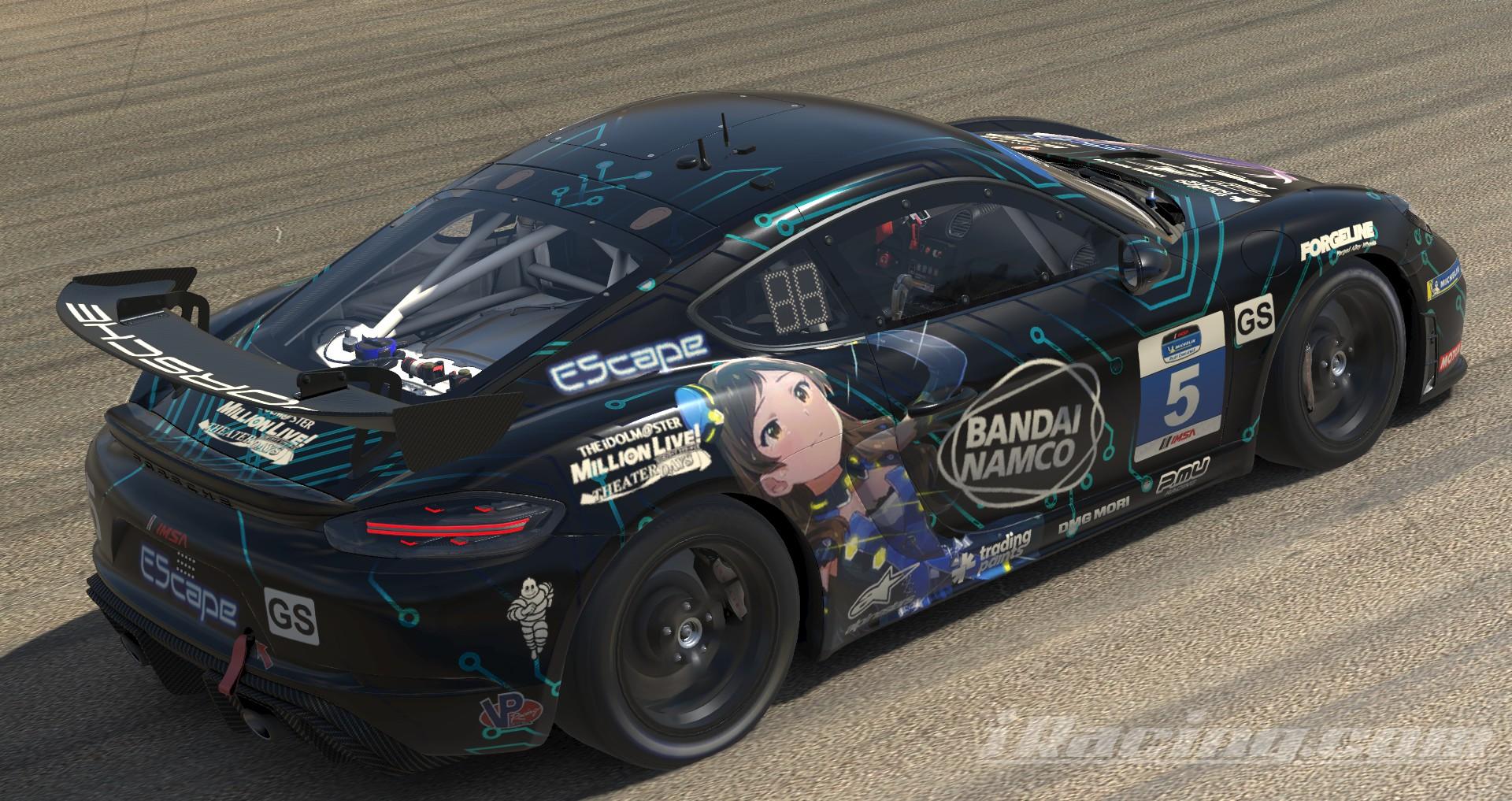 The Idolmaster Million Live! EScape [Itasha] - Porsche 718 Cayman GT4 ...