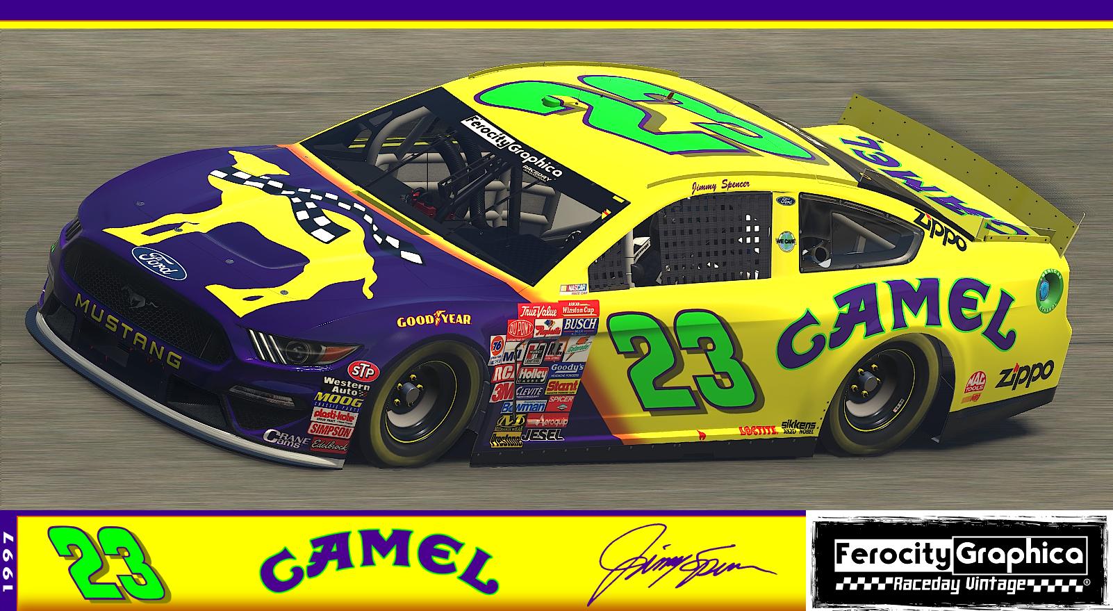 1997 #23 Jimmy Spencer Camel Ford Winston Cup by Scott Mitton - Trading ...