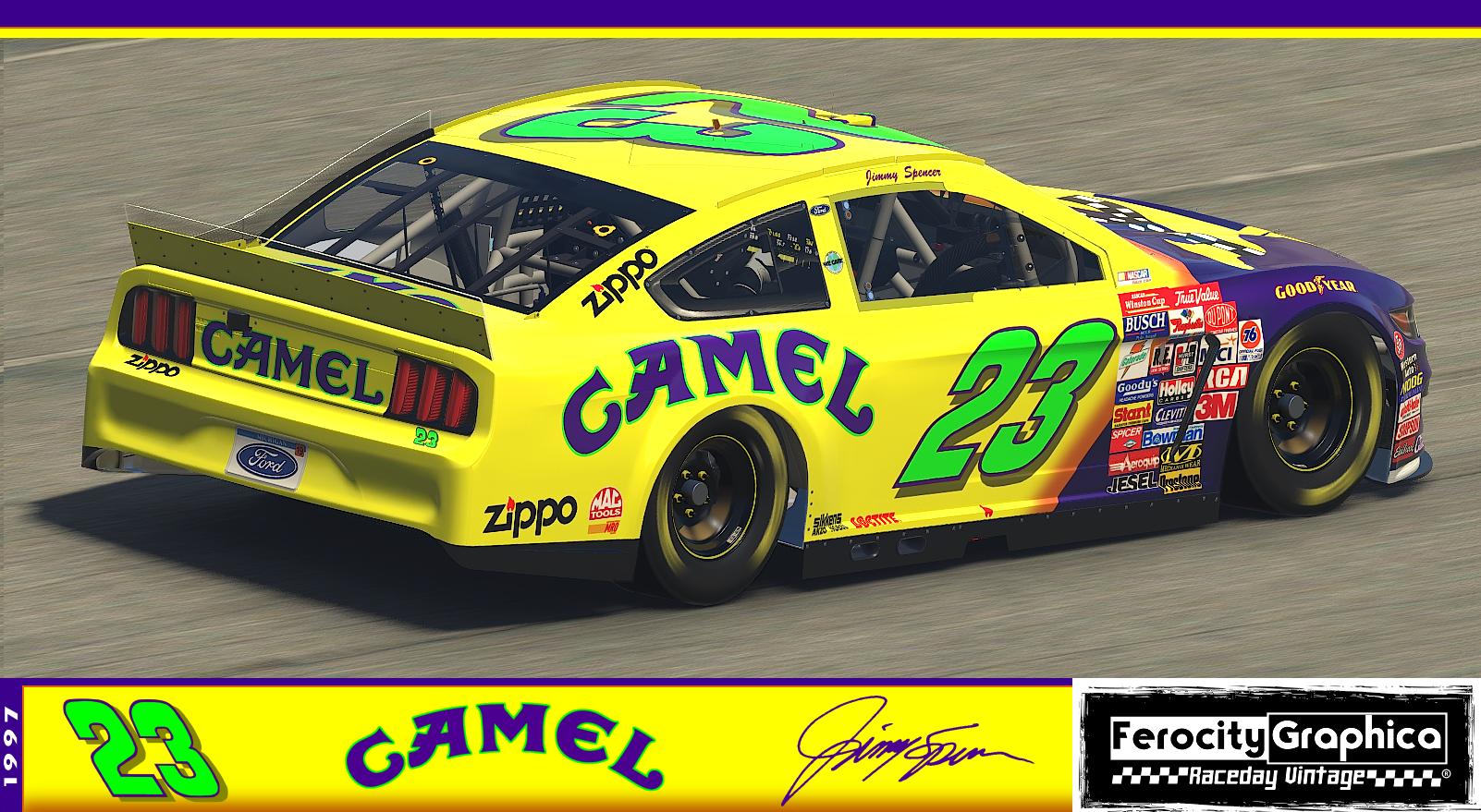 1997 #23 Jimmy Spencer Camel Ford Winston Cup by Scott Mitton - Trading ...
