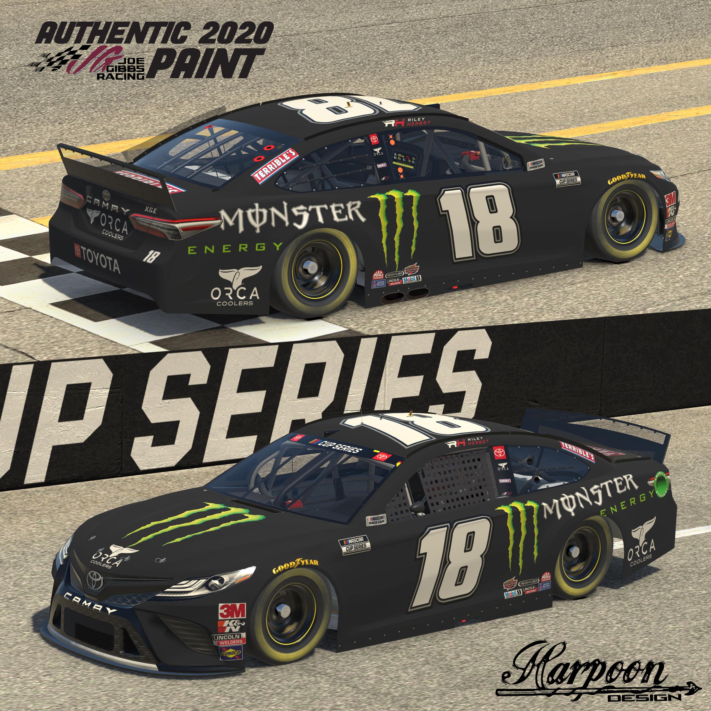 2020 Riley Herbst Monster Camry no num by Brantley Roden - Trading Paints