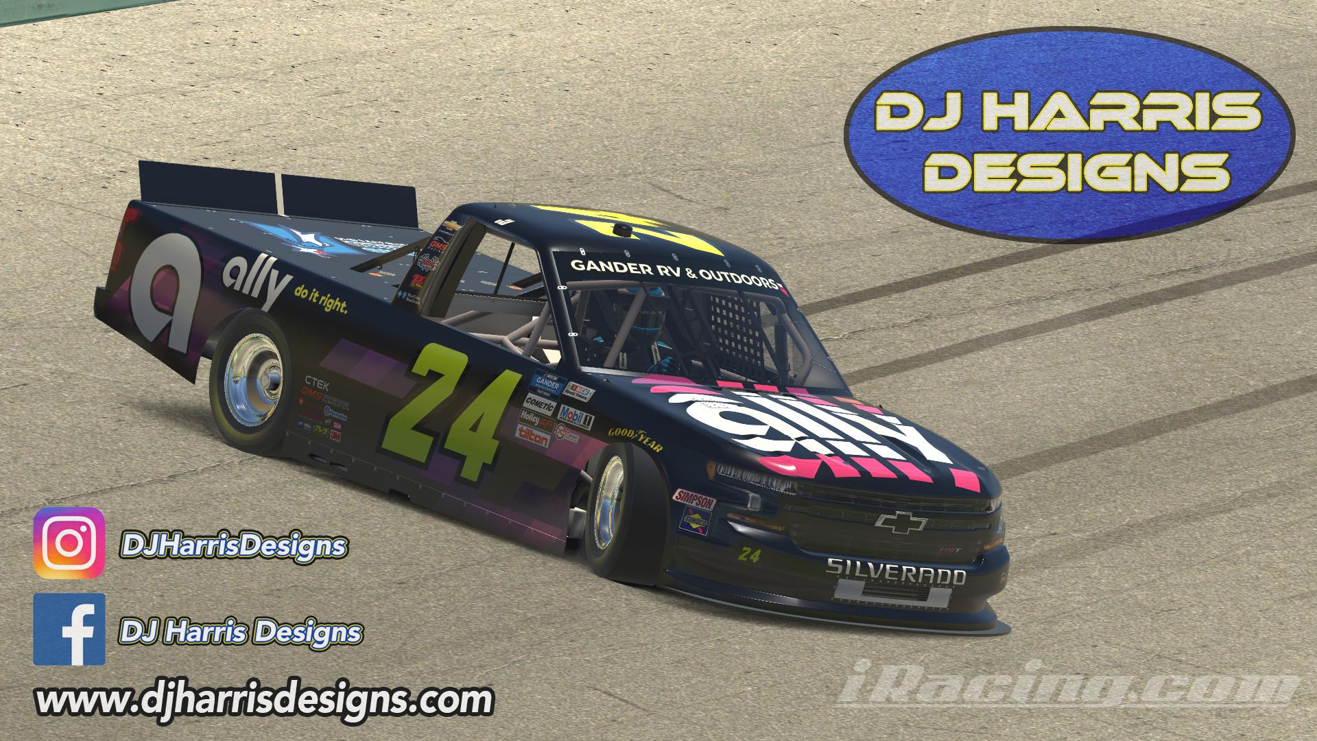 #24 Jimmie Johnson Ally Silverado GMS Racing Concept *NO NUMBER* by Darrel Harris - Trading Paints