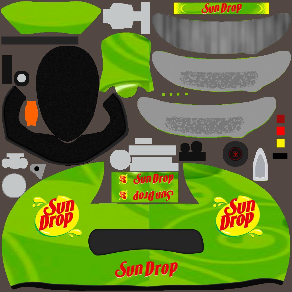 Sun Drop Helmet SunDrop by Peter Cohen - Trading Paints