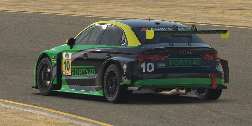 Audi RS3 LMS TCR forty40 Car 28 by Jez Banks - Trading Paints