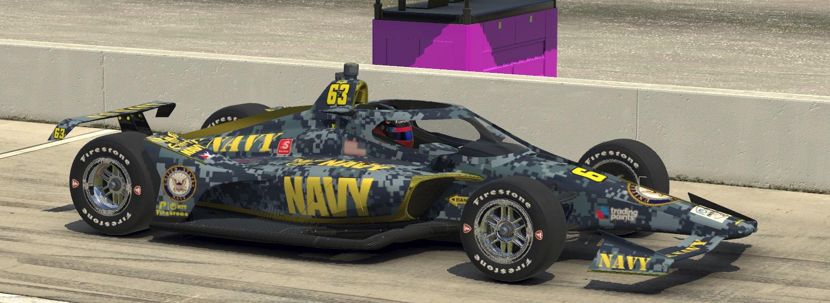 US Navy Indy Car - Updated by John Rubino - Trading Paints