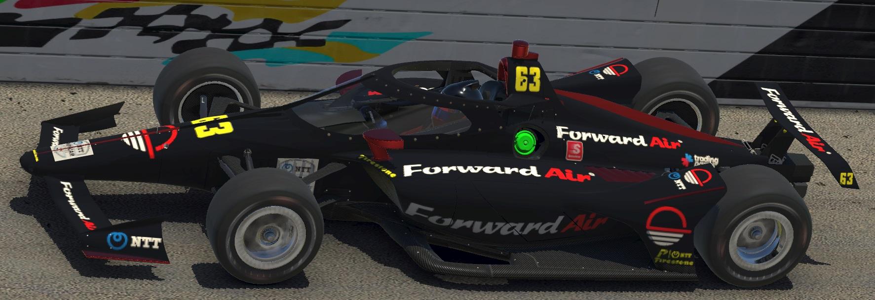 Forward Air IndyCar Black by John Rubino - Trading Paints