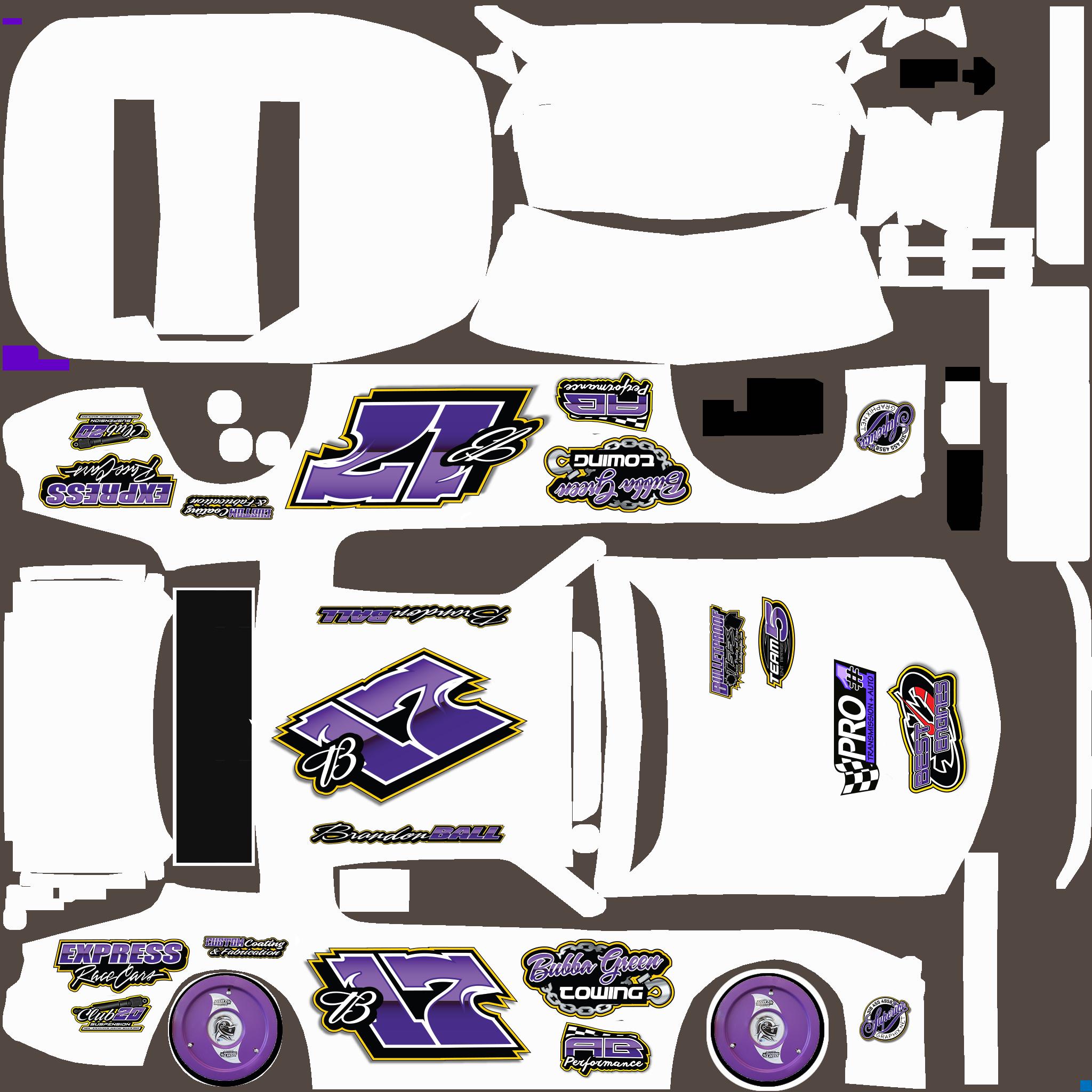 Brandon Ball Street Stock by Kevin Mcnatt - Trading Paints