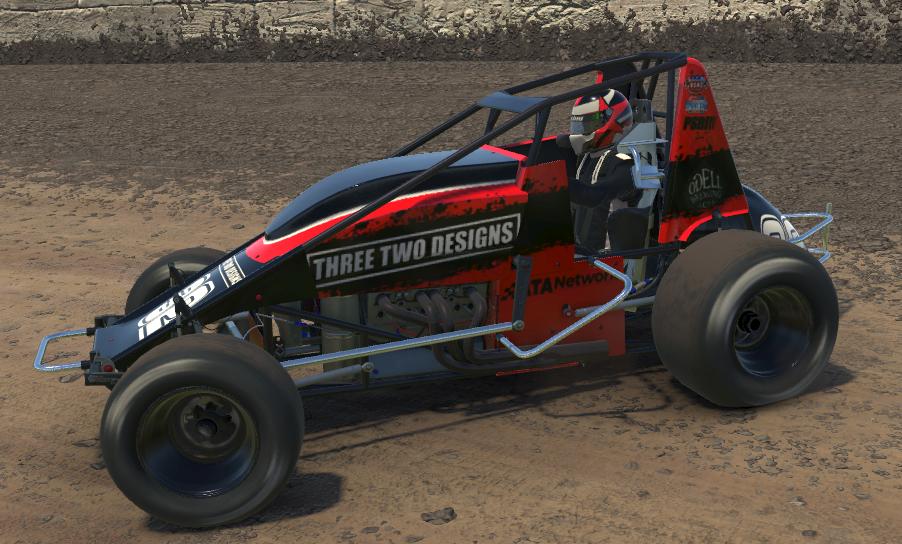 Three Two Designs Red by Danny ODell - Trading Paints