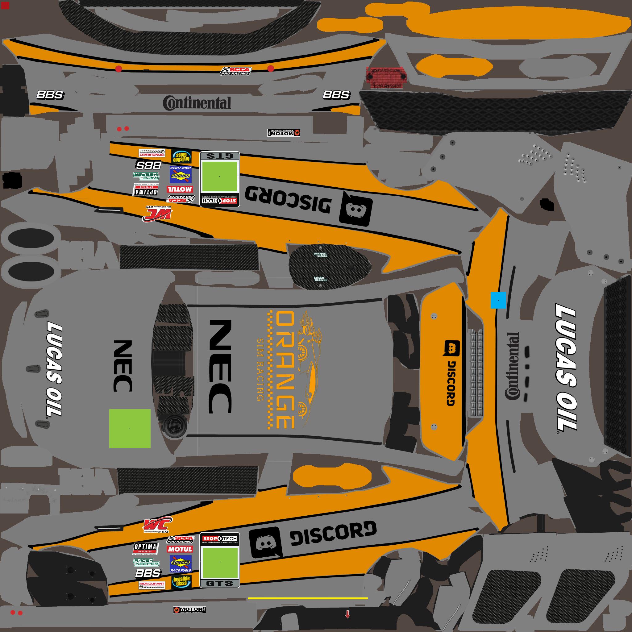 Kia Optima orange sim Racing (Grey) by Flynn Nicholson - Trading Paints