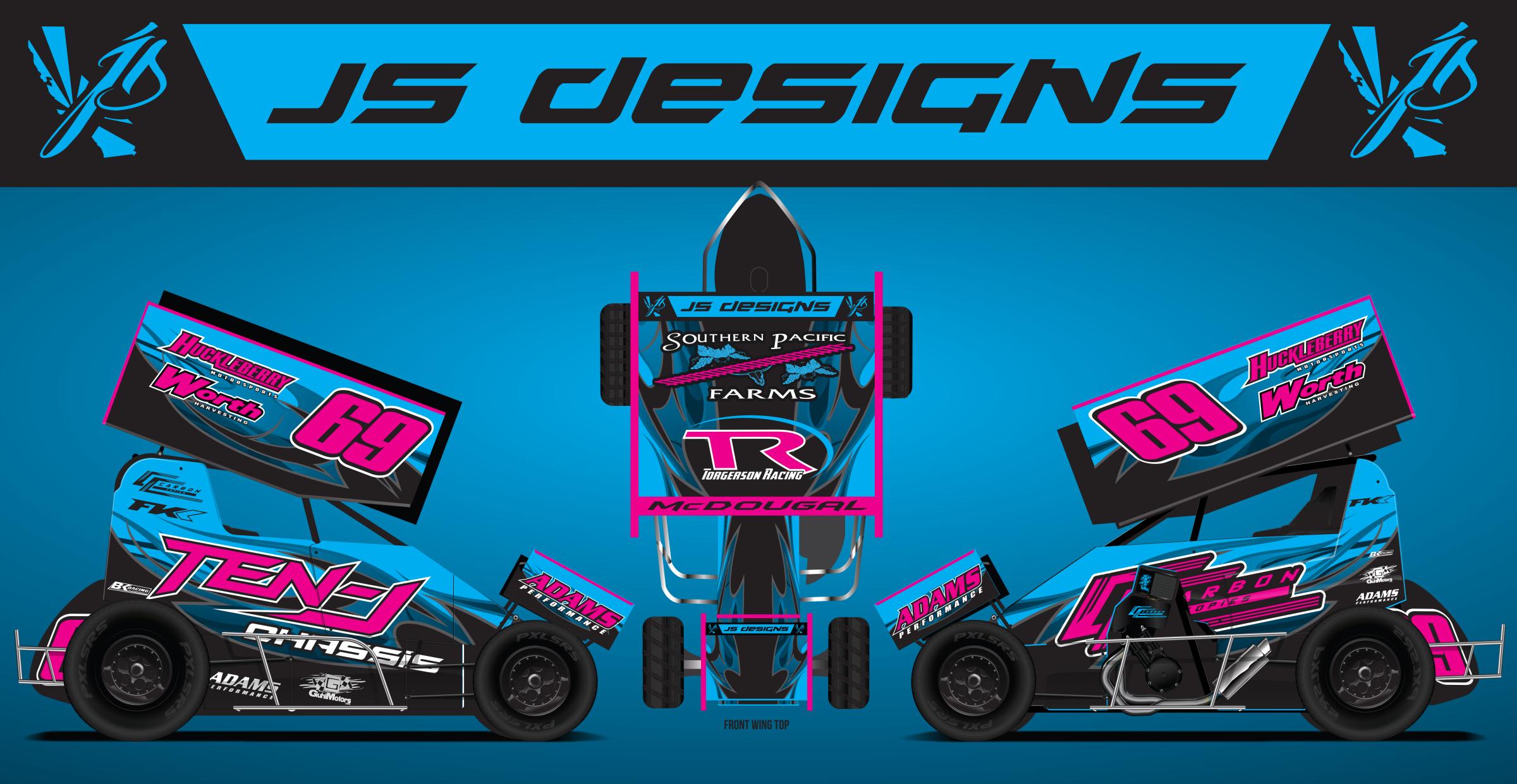 Jason McDougal Ten-J Chassis Sprint Car by Cameron M H. - Trading Paints