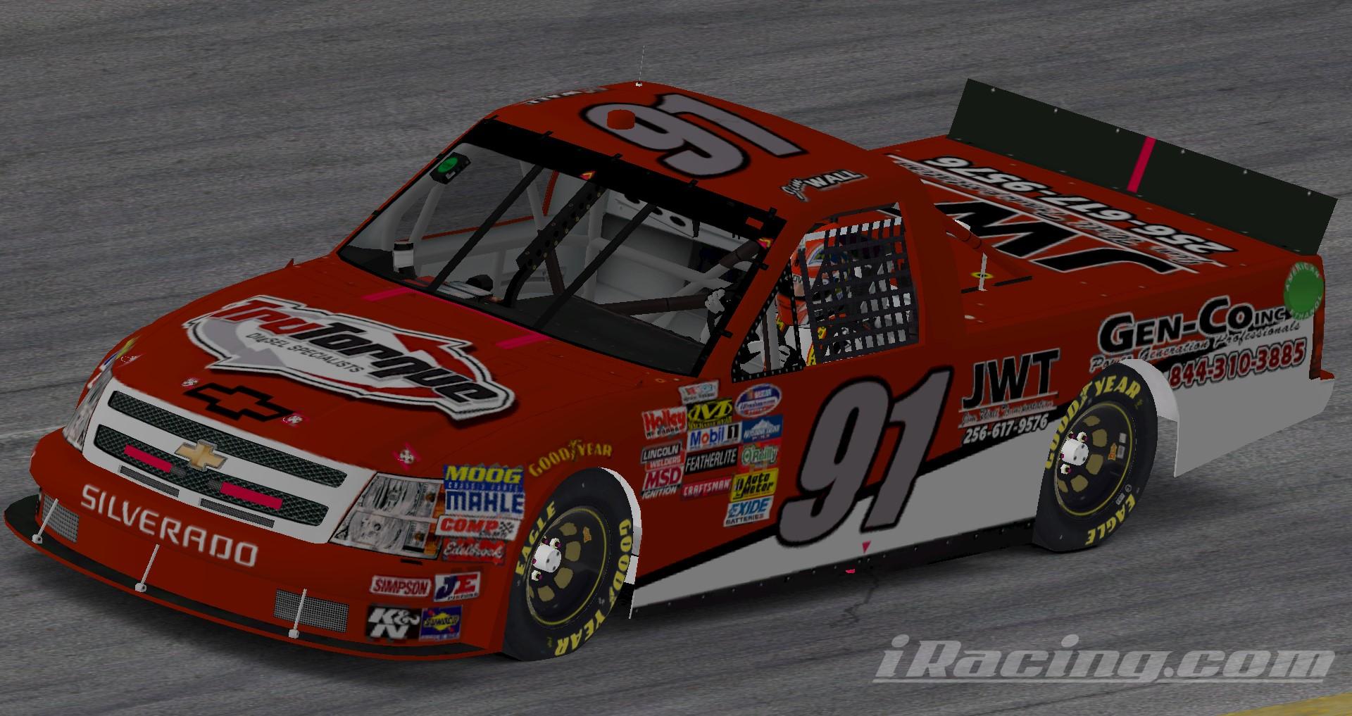 Jim Wall Transportation Silverado by Chuck Chamblee - Trading Paints