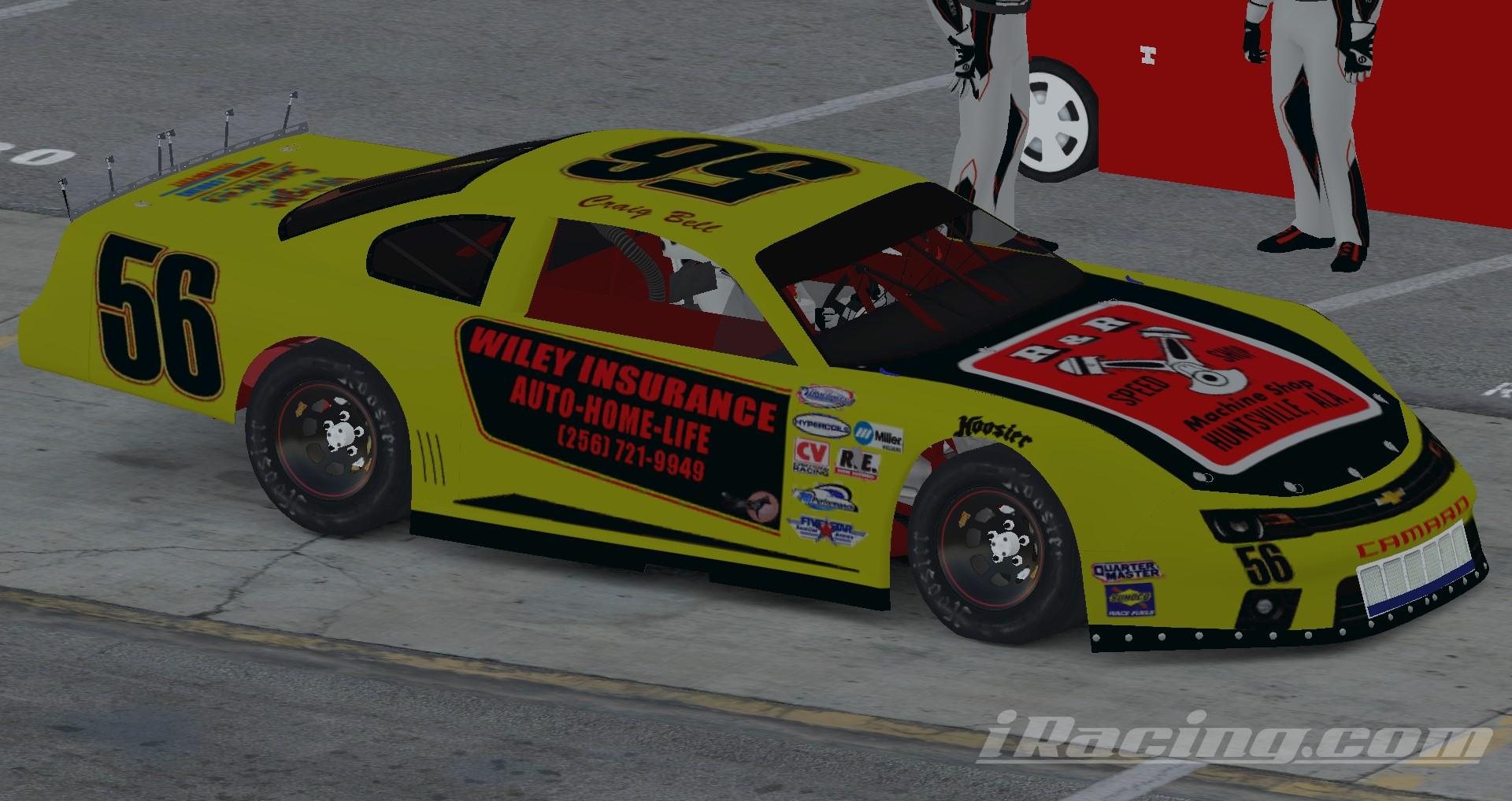 Craig Bells Super Late Model by Chuck Chamblee - Trading Paints