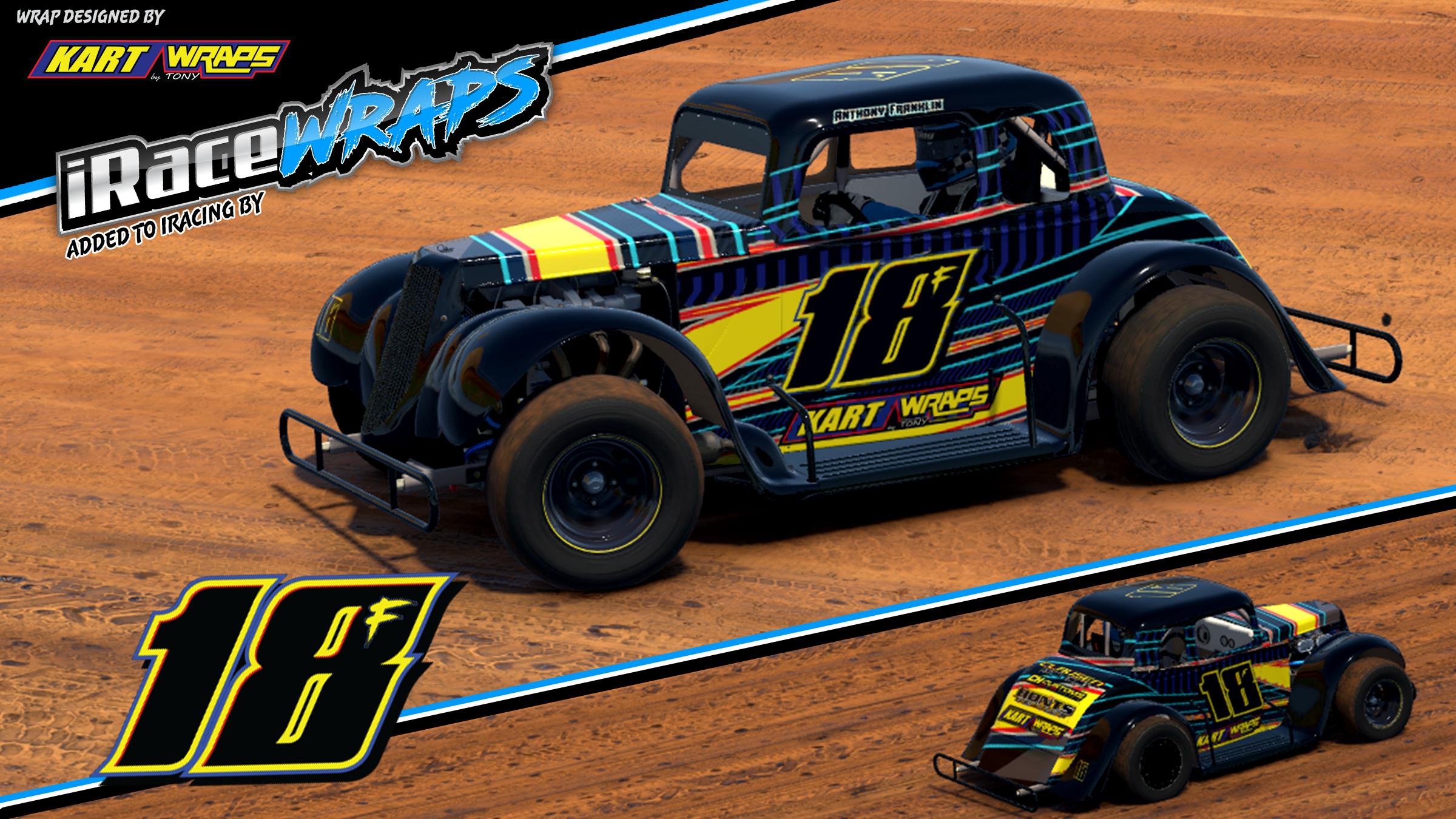 Tony Franklin - Legends Ford34c Dirt from iRaceWraps by Michael E ...