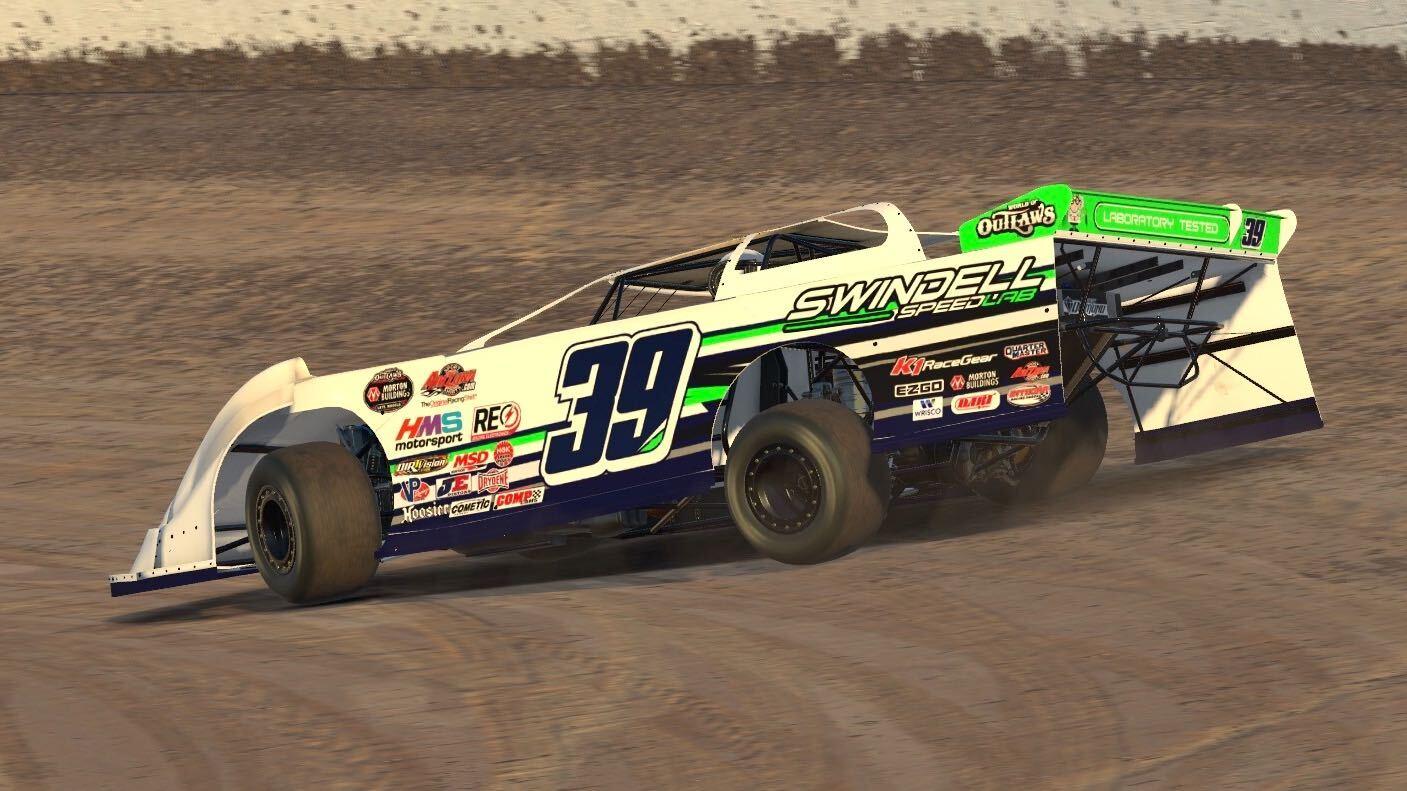 Kevin Swindell Navy and Green Dirt Late Model by Dylan Schiebel ...