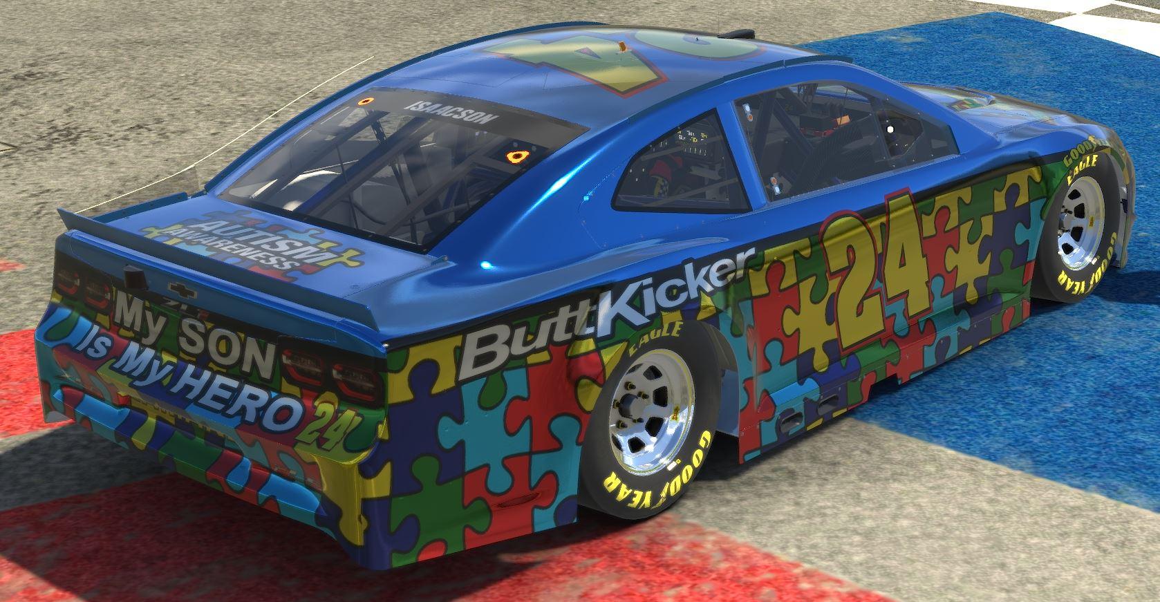 Autism Superman Blue Chrome by Frank Isaacson - Trading Paints