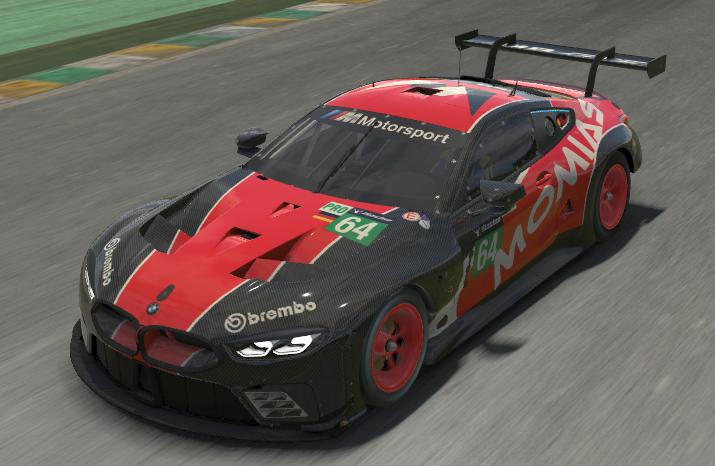 BMW M8 GTE red carbon comito by Diego Gonzalez3 - Trading Paints