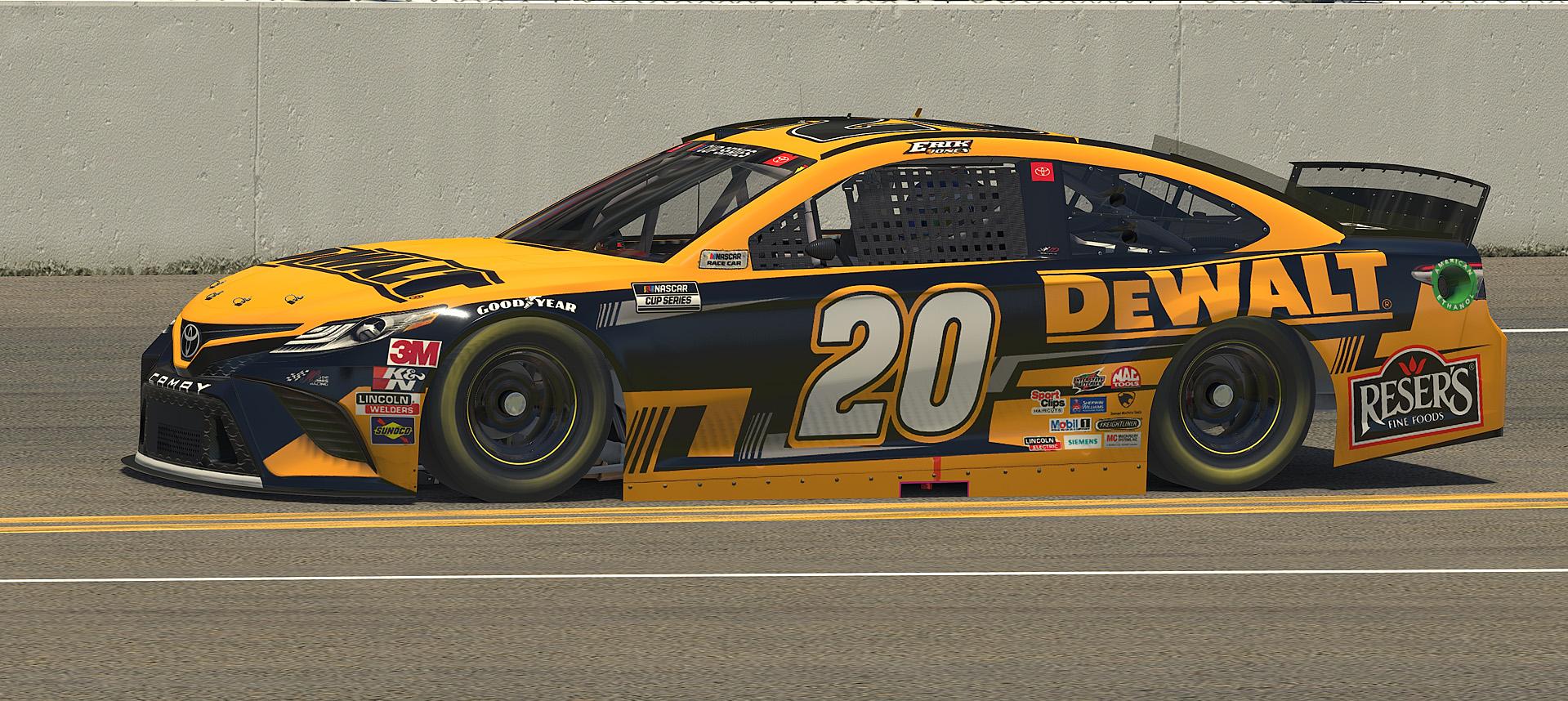 Fictional #20 - Erik Jones - DeWalt Toyota Camry XSE - 2020 (Custom ...