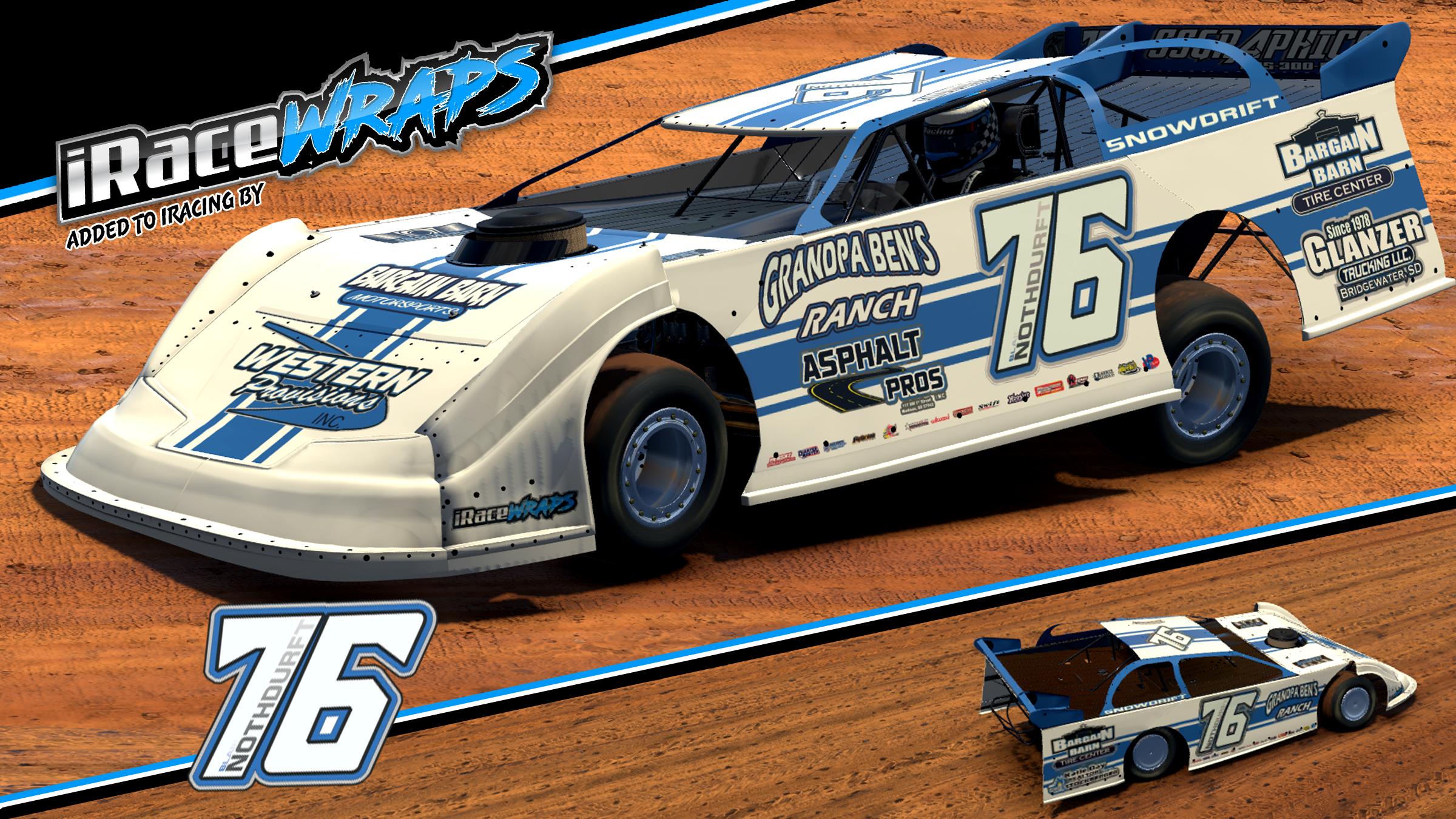 Sara Nothdurft - Dirt Late Model from iRaceWraps by Michael E ...